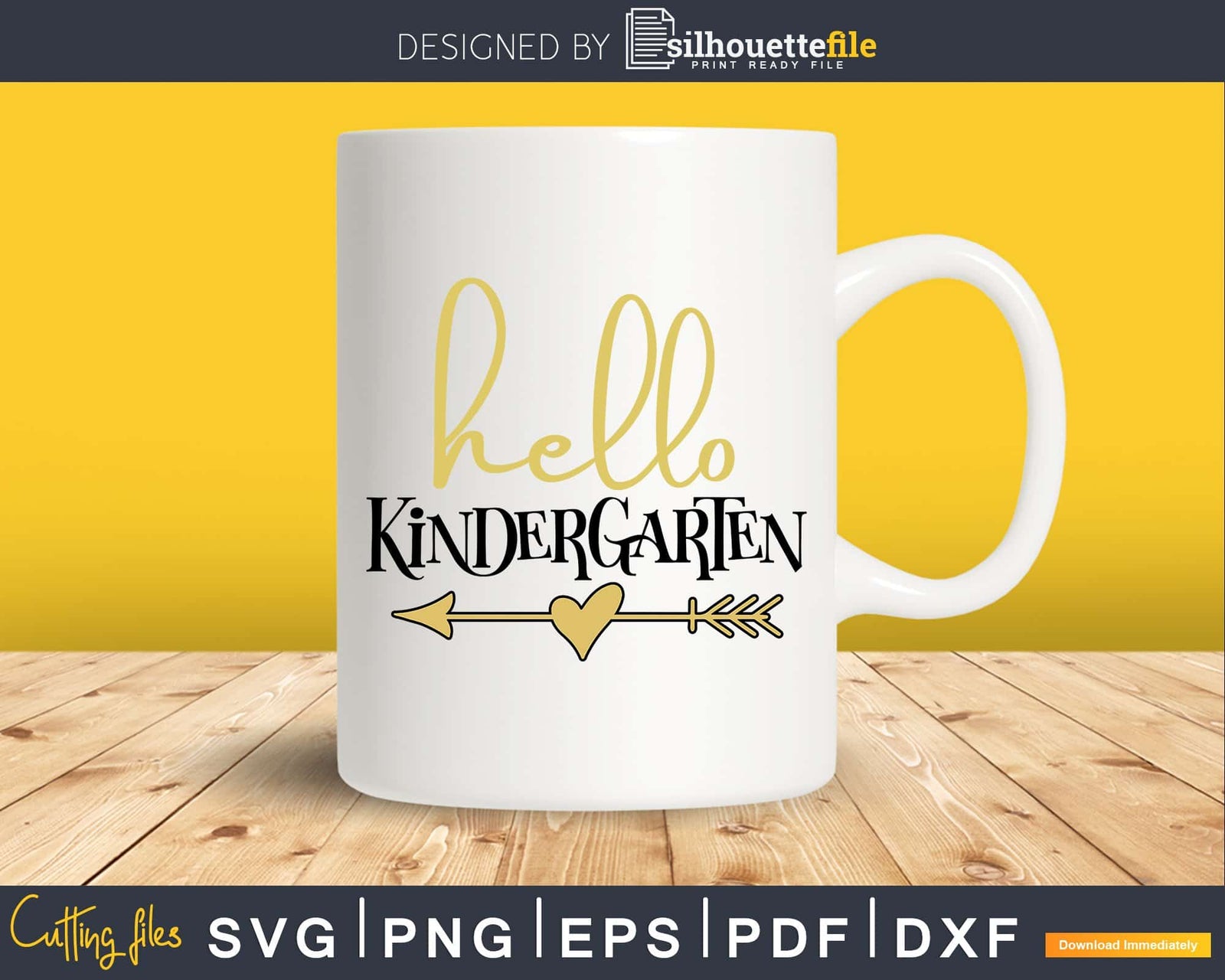 Hello Kindergarten svg back to School svg cricut cut files | Silhouettefile