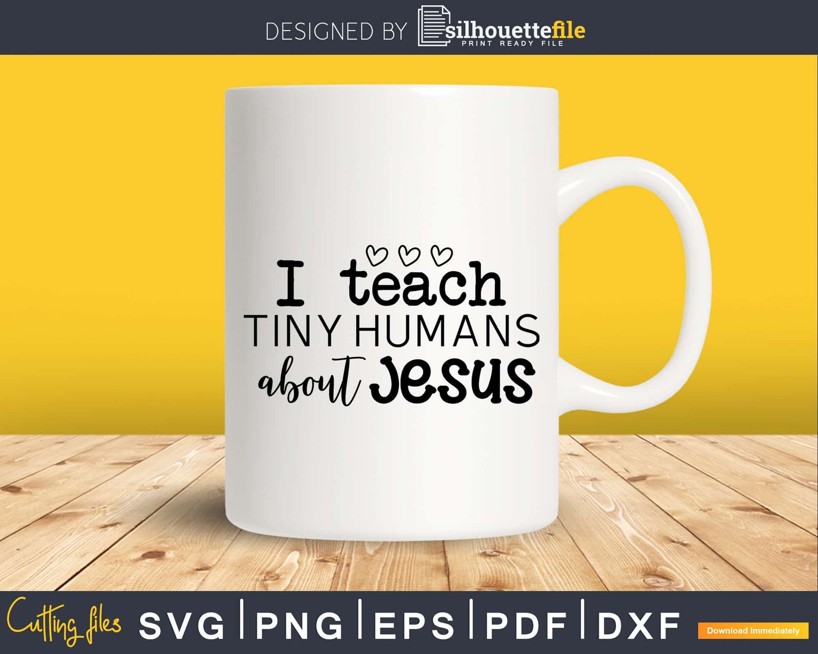 I Teach Tiny Humans About Jesus SVG designs Cut File for Cricut ...