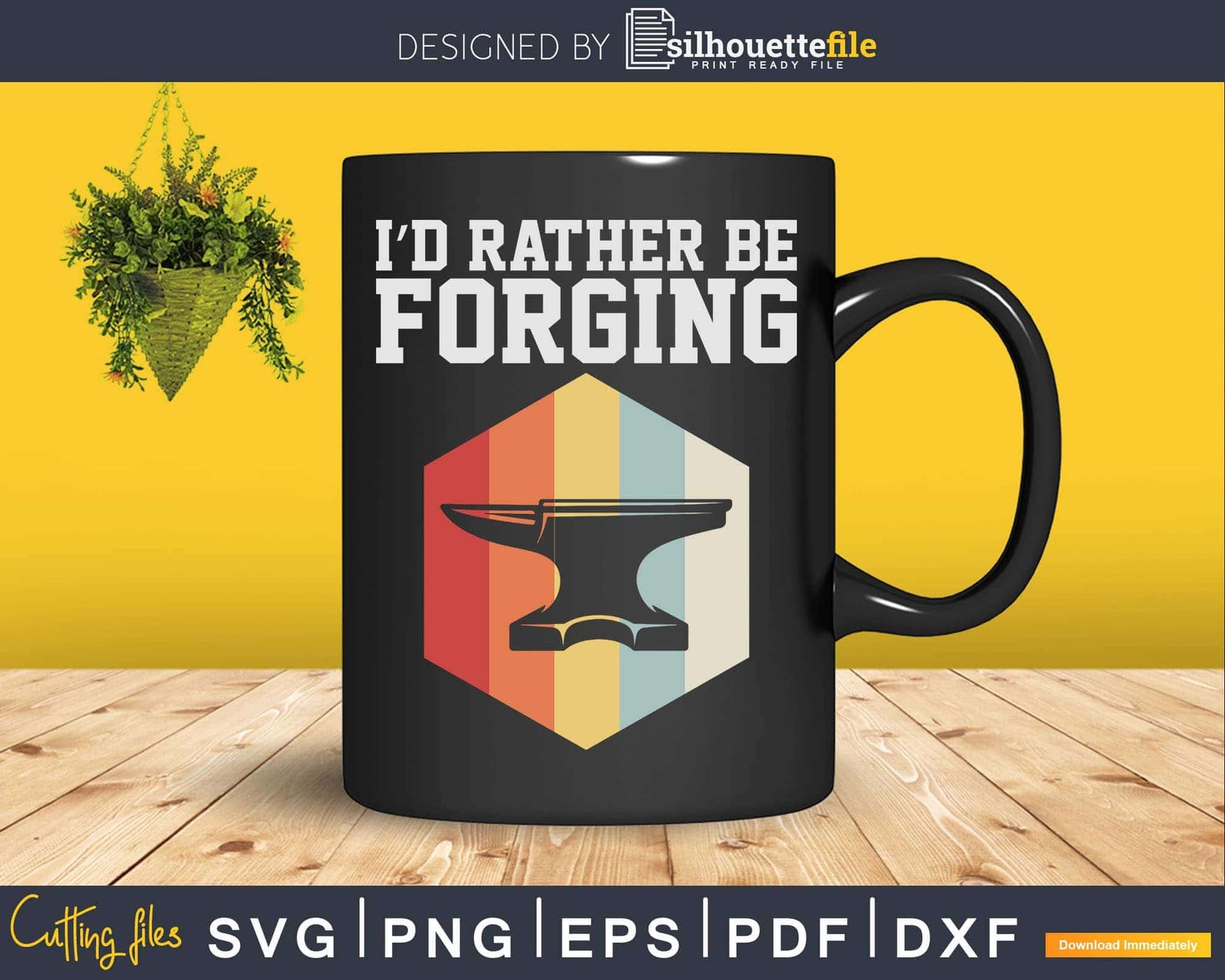 I'd Rather Be Forging Funny Forge Blacksmith Svg Png Files | Silhouettefile