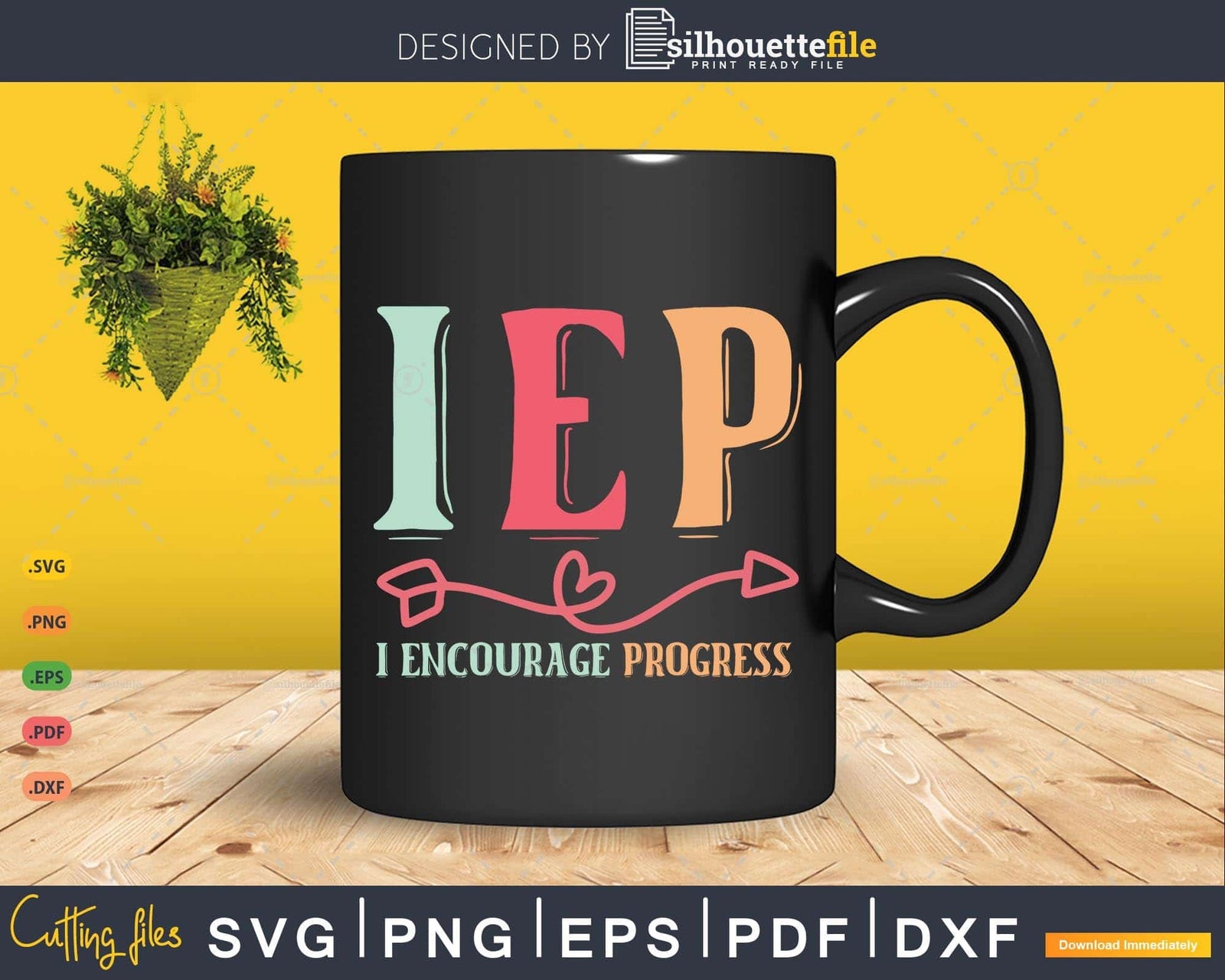 IEP I Encourage Progress Special Education School Teacher Svg Cut File ...