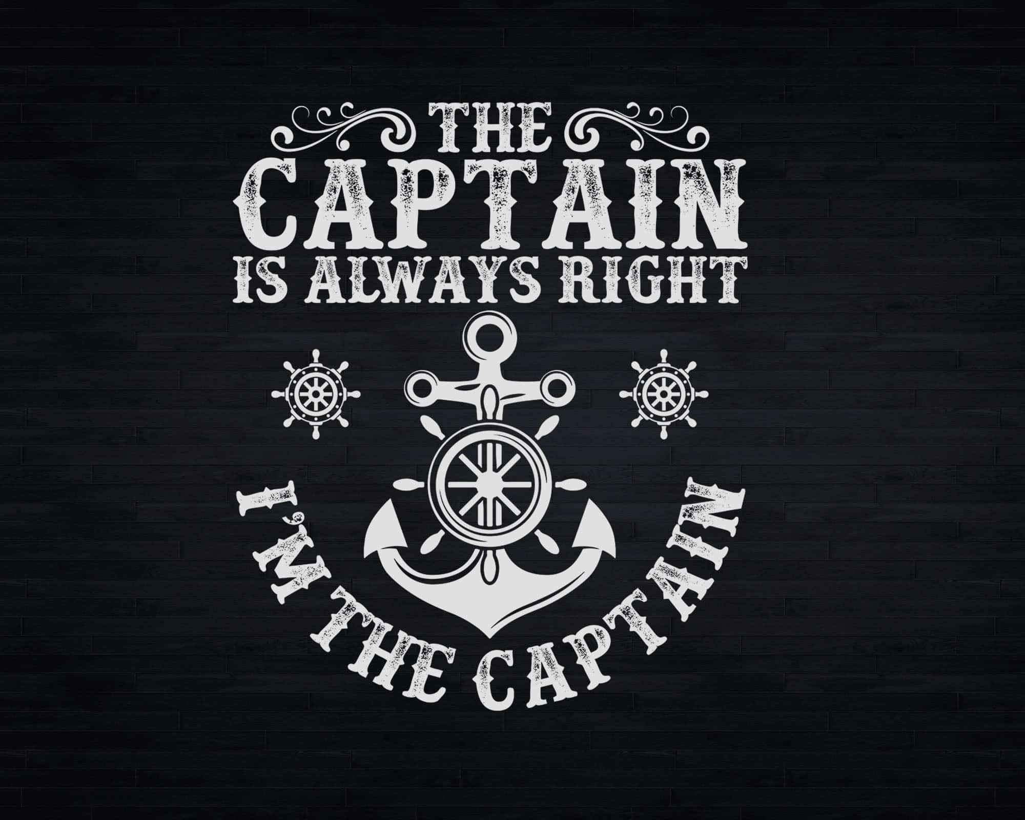I'm the captain Vintage Boat Captain Svg Png Cricut Files | Silhouettefile