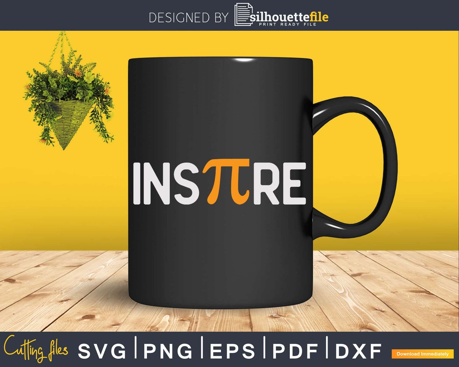 Inspire Math Pi Symbol Svg Dxf Cricut Cut Files | Silhouettefile