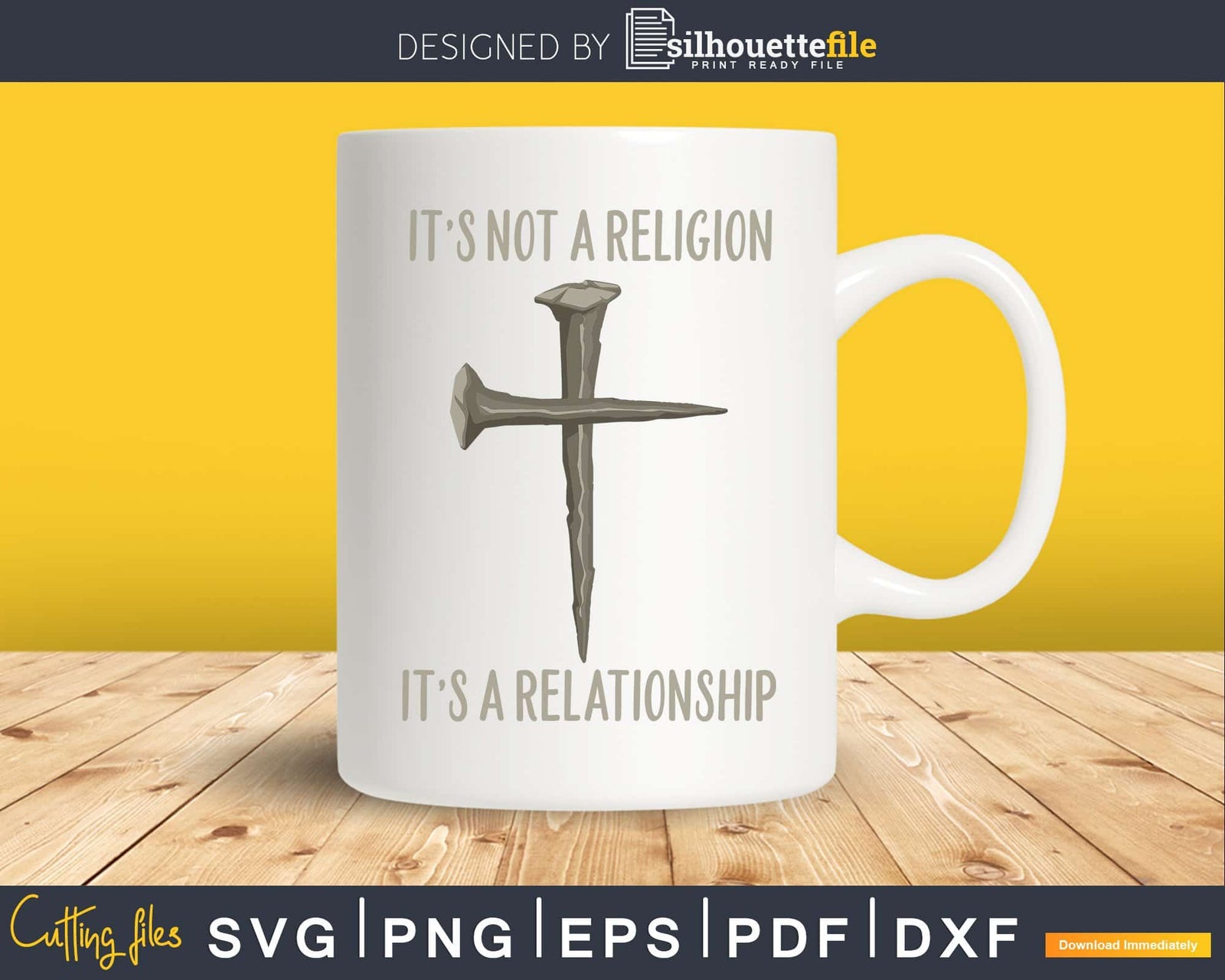 It's Not A Religion, It's A Personal Relationship svg png dxf cut files ...