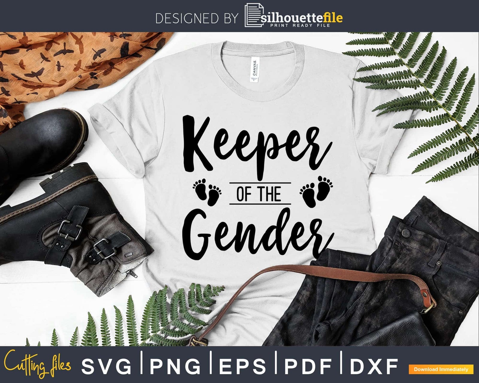 Keeper of the Gender SVG png dxf eps cricut cutting cut | Silhouettefile