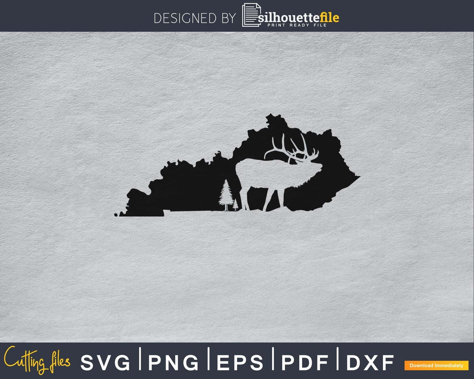 Kentucky Deer hunting map | SilhouetteFile