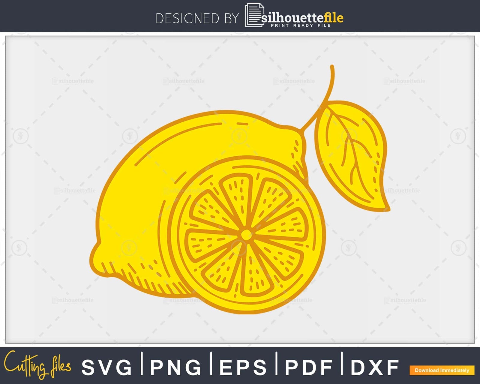 Lemon svg cricut craft cutting printable cut file | Silhouettefile