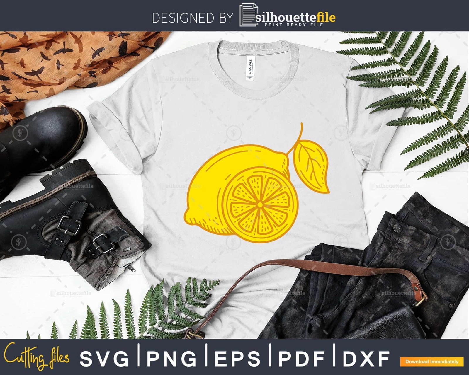 Lemon svg cricut craft cutting printable cut file | Silhouettefile
