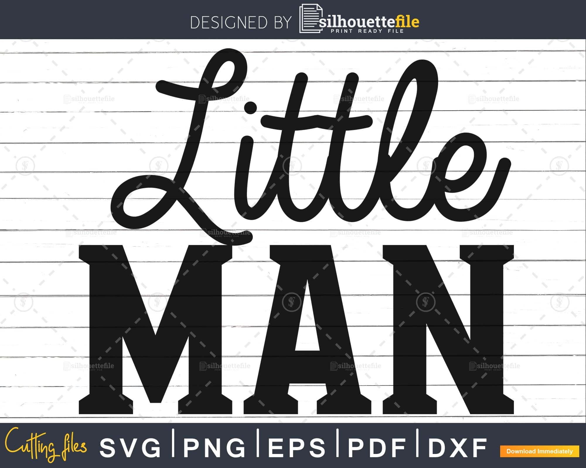 Little Man SVG, Baby Shower svg Instant download cut files | Silhouettefile