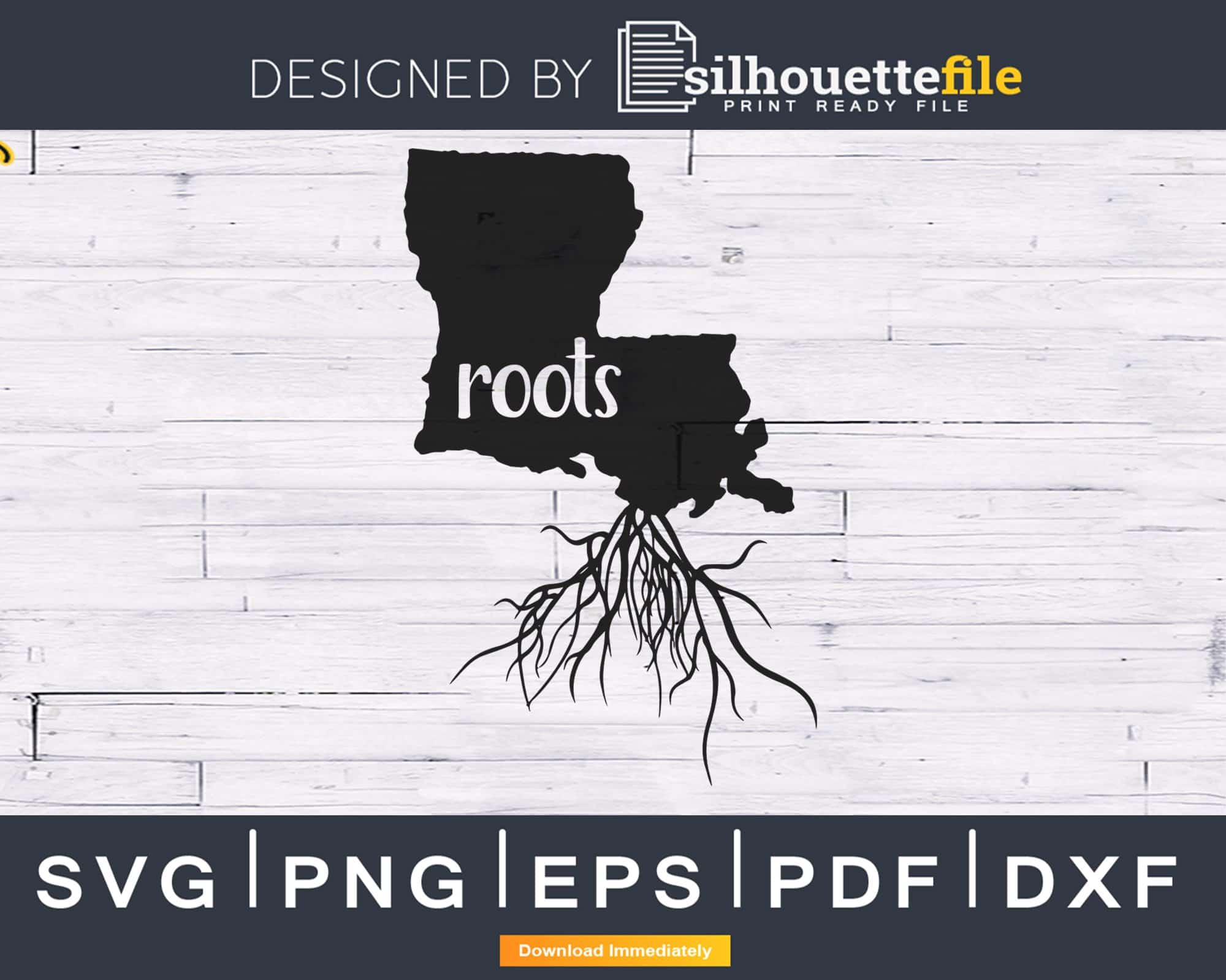 Louisiana LA Roots Home Native Map svg cricut digital cut | SilhouetteFile