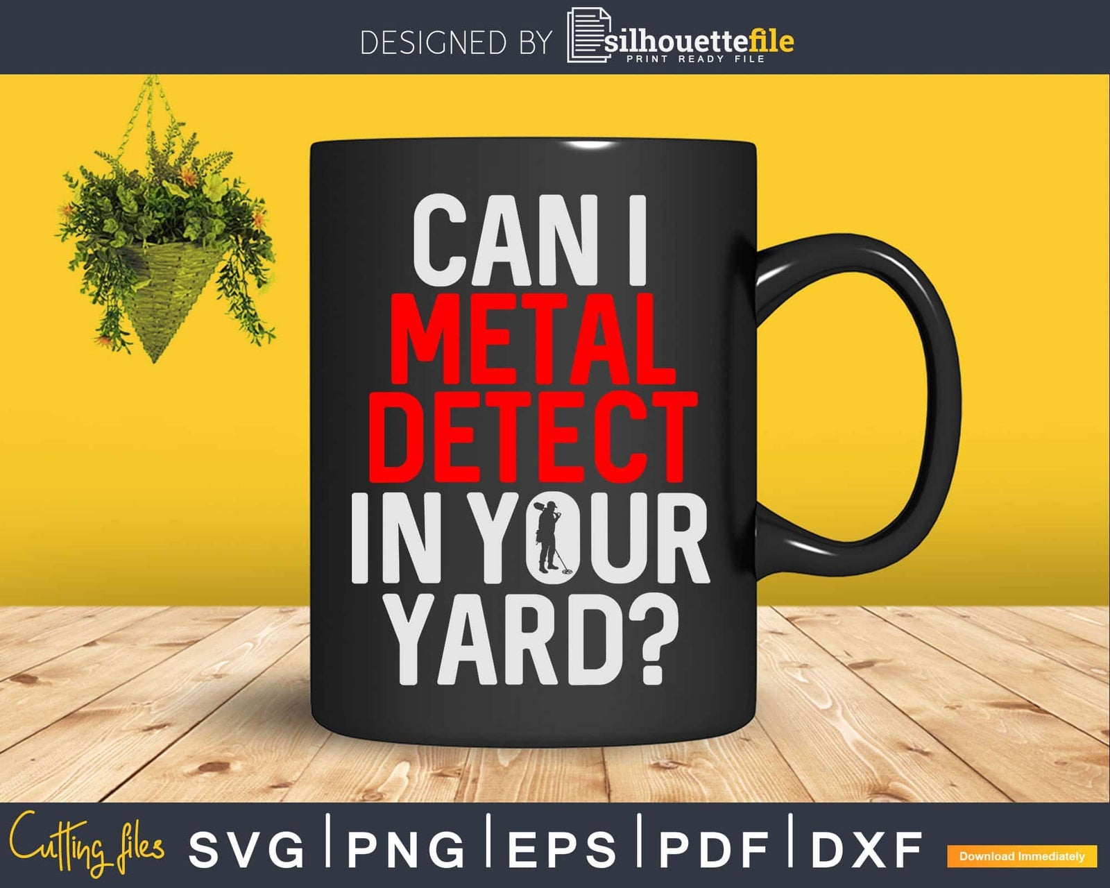 Metal Detecting Metal Detect Detectorist Svg Dxf Cut Files | Silhouettefile