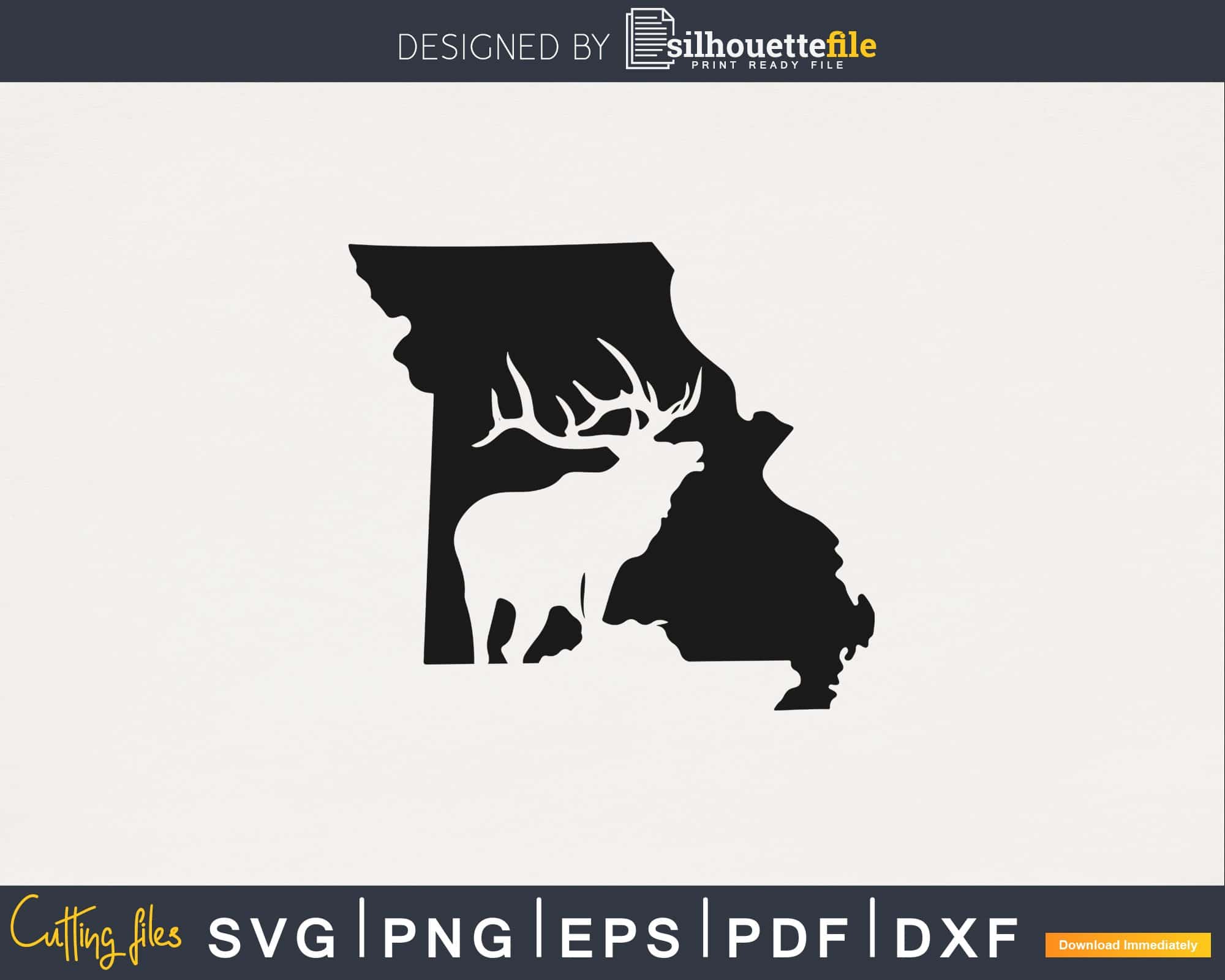 Missouri deer hunting map | SilhouetteFile