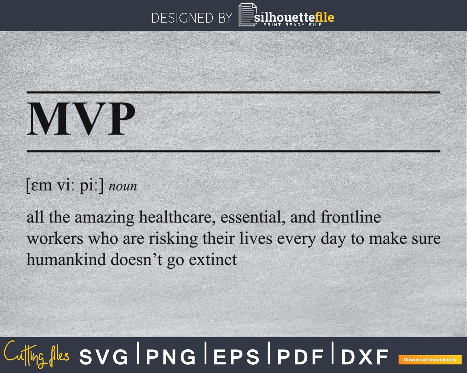 MVP definition svg printable file | SilhouetteFile
