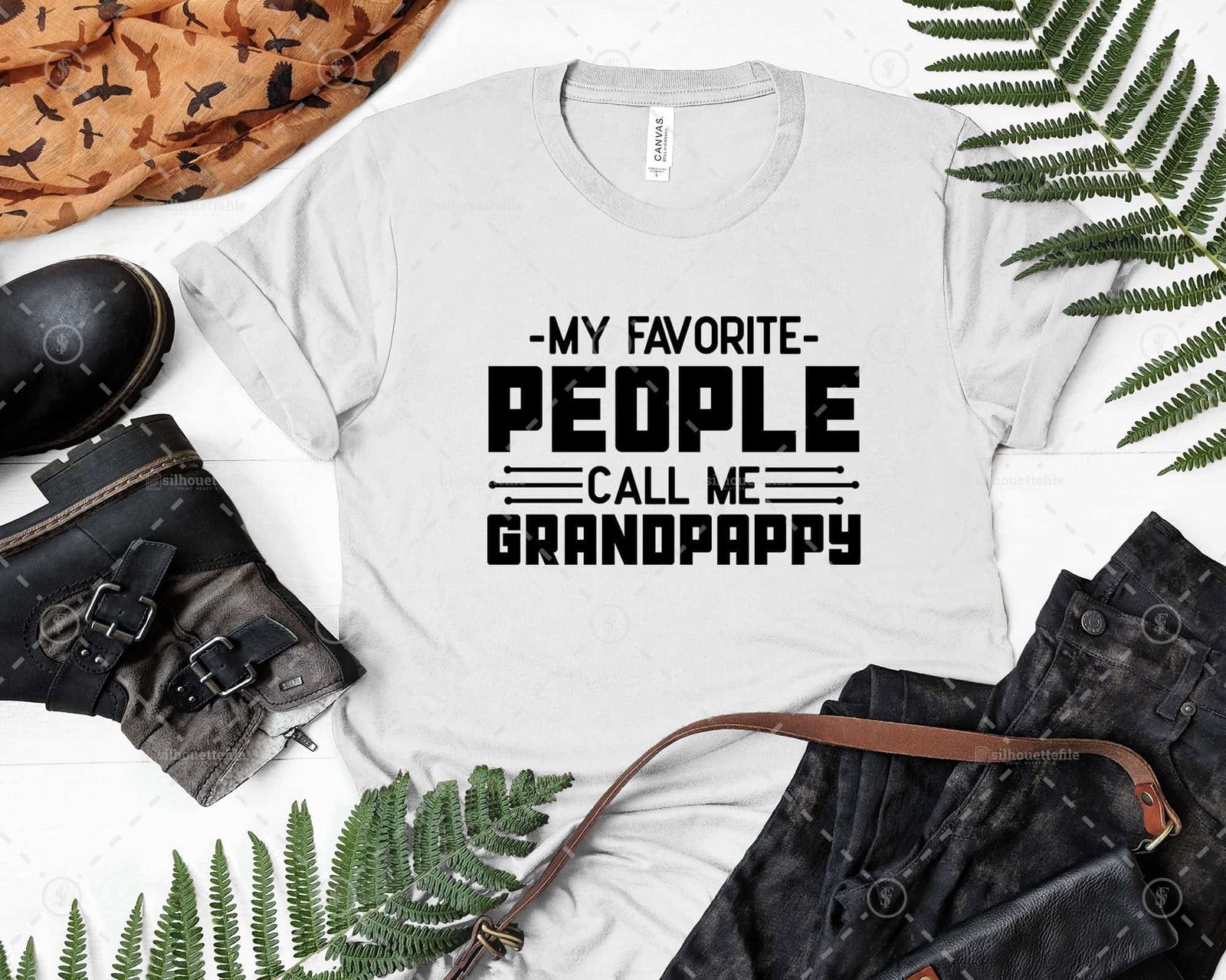 My Favorite People Call Me Grandpappy Png Svg Files For | Silhouettefile