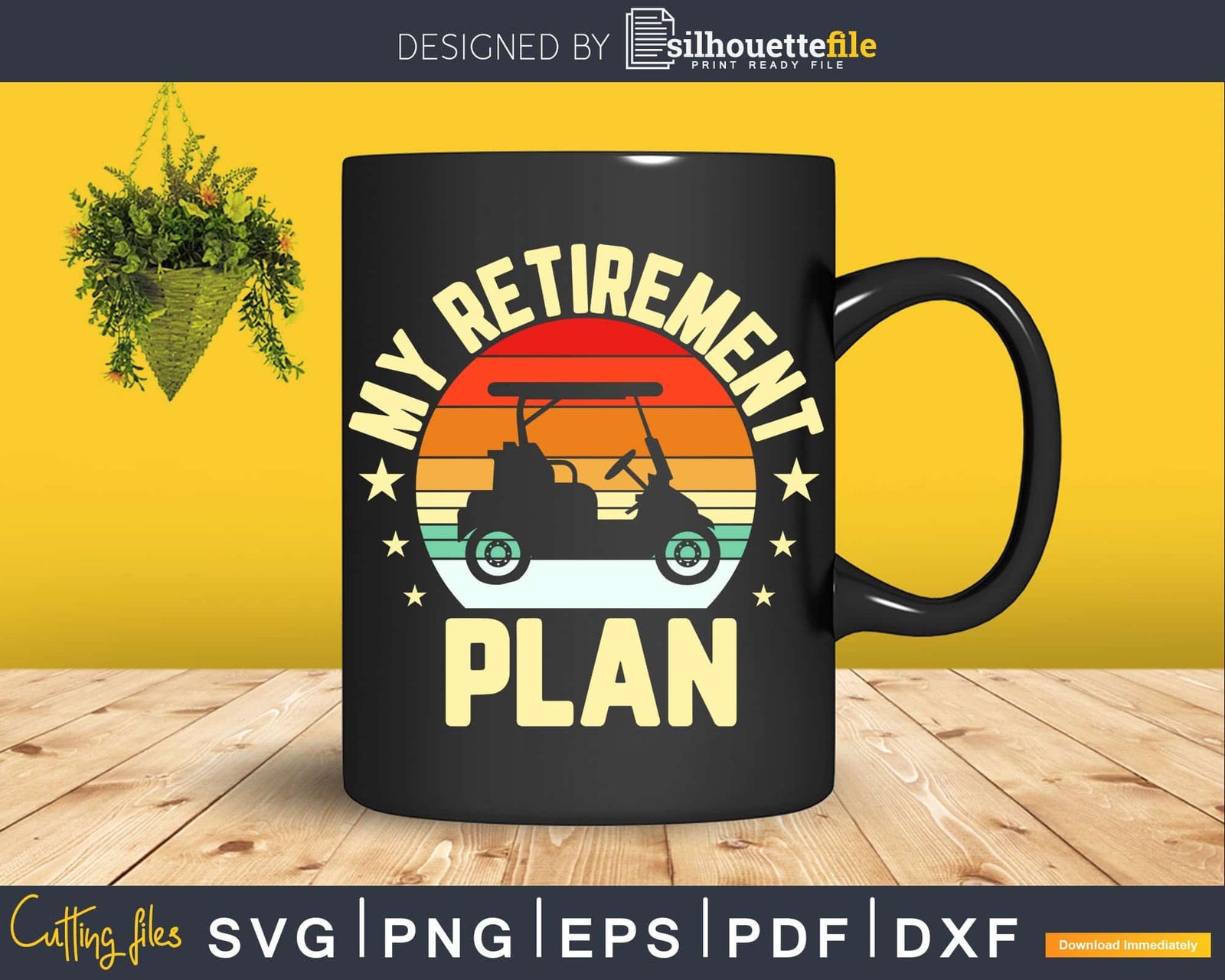 My Retirement Plan Golf Funny Golf Cart Retired Golfer Svg Cut Files ...