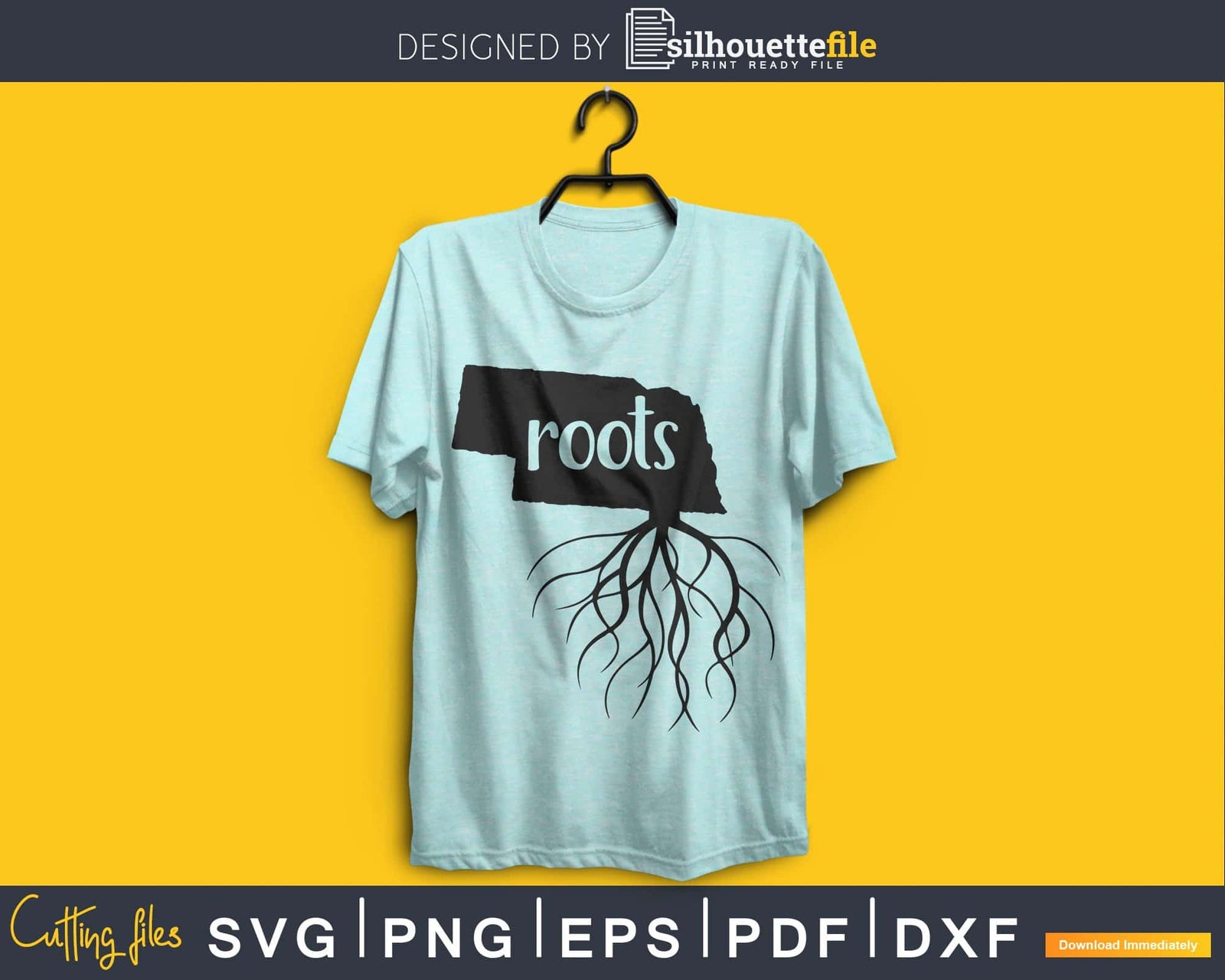 Nebraska NE Roots Home Native Map svg png dxf silhouette | Silhouettefile