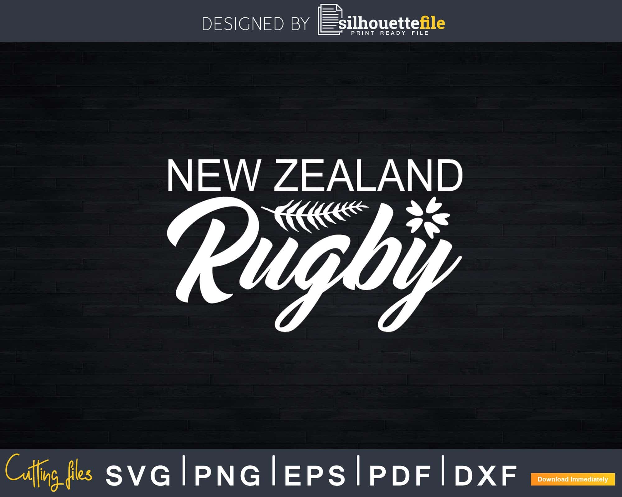 New Zealand Rugby Jersey Svg Cricut Cut Files | SilhouetteFile