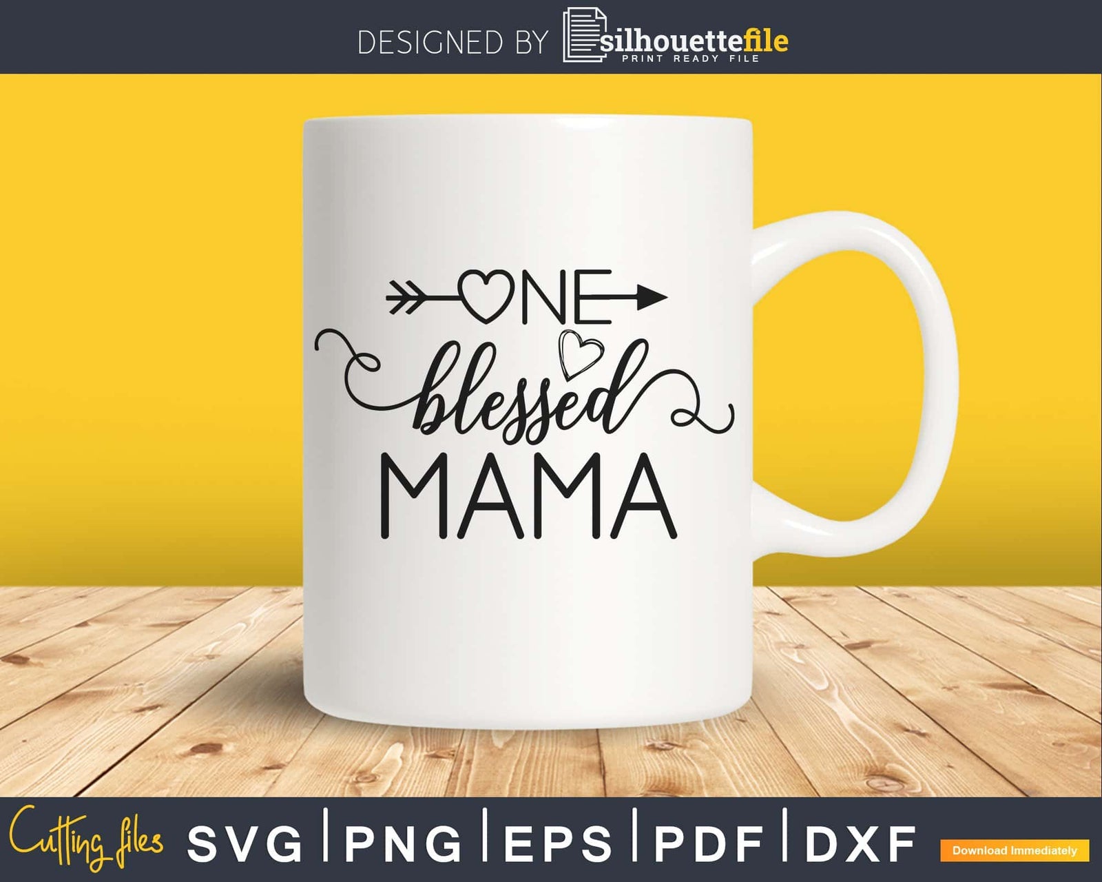One Blessed Mama Svg Mom Svg cricut printable digital cut files ...