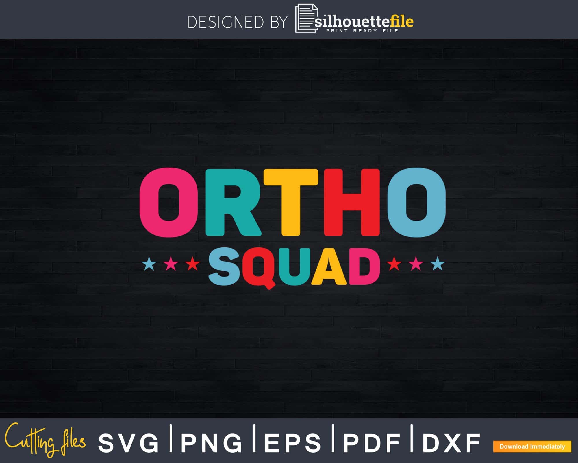 Ortho Squad Orthopedic Musculoskeletal Doctor Svg Png Dxf Files ...