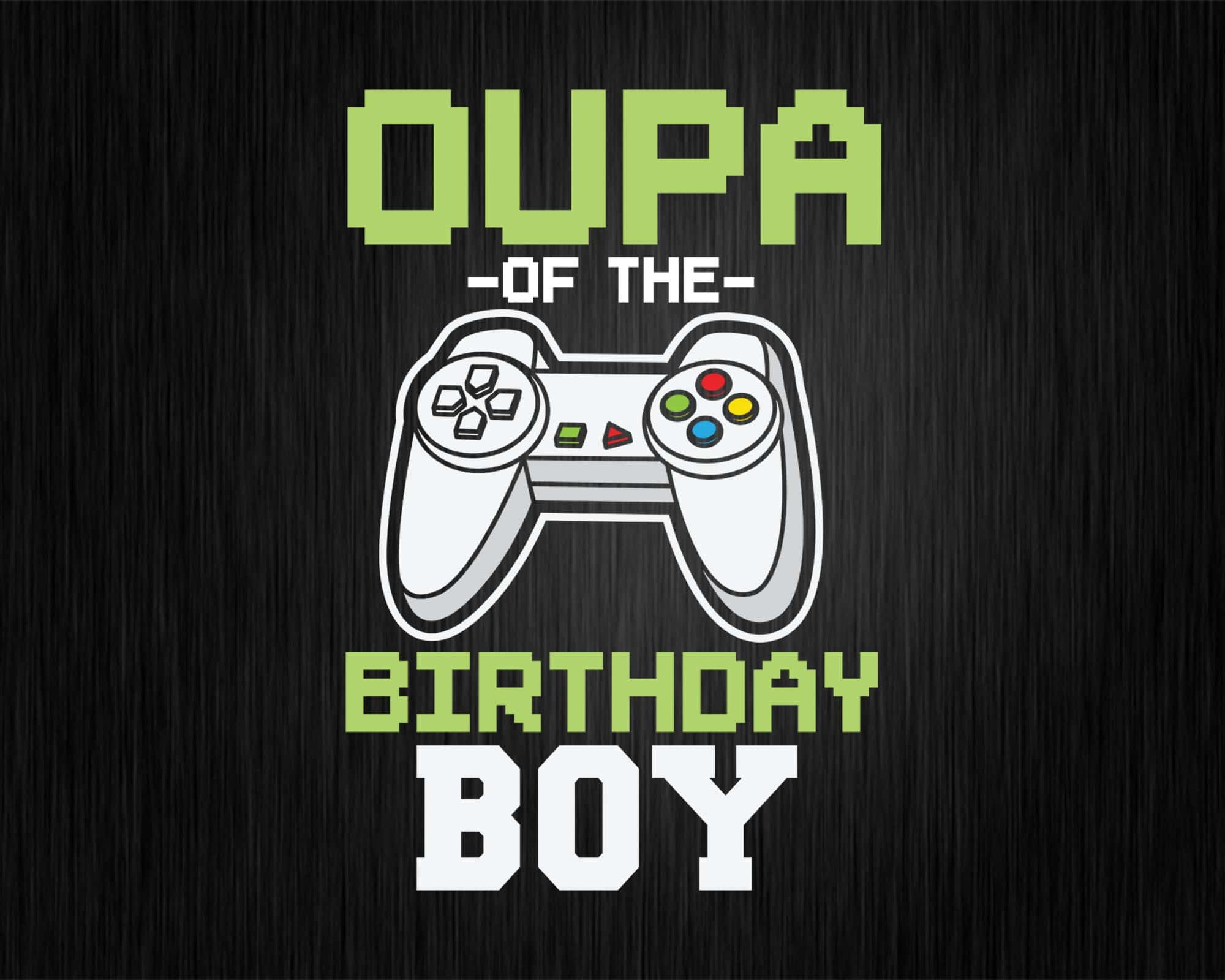 Oupa of the Birthday Boy Matching Video Game buy svg designs ...