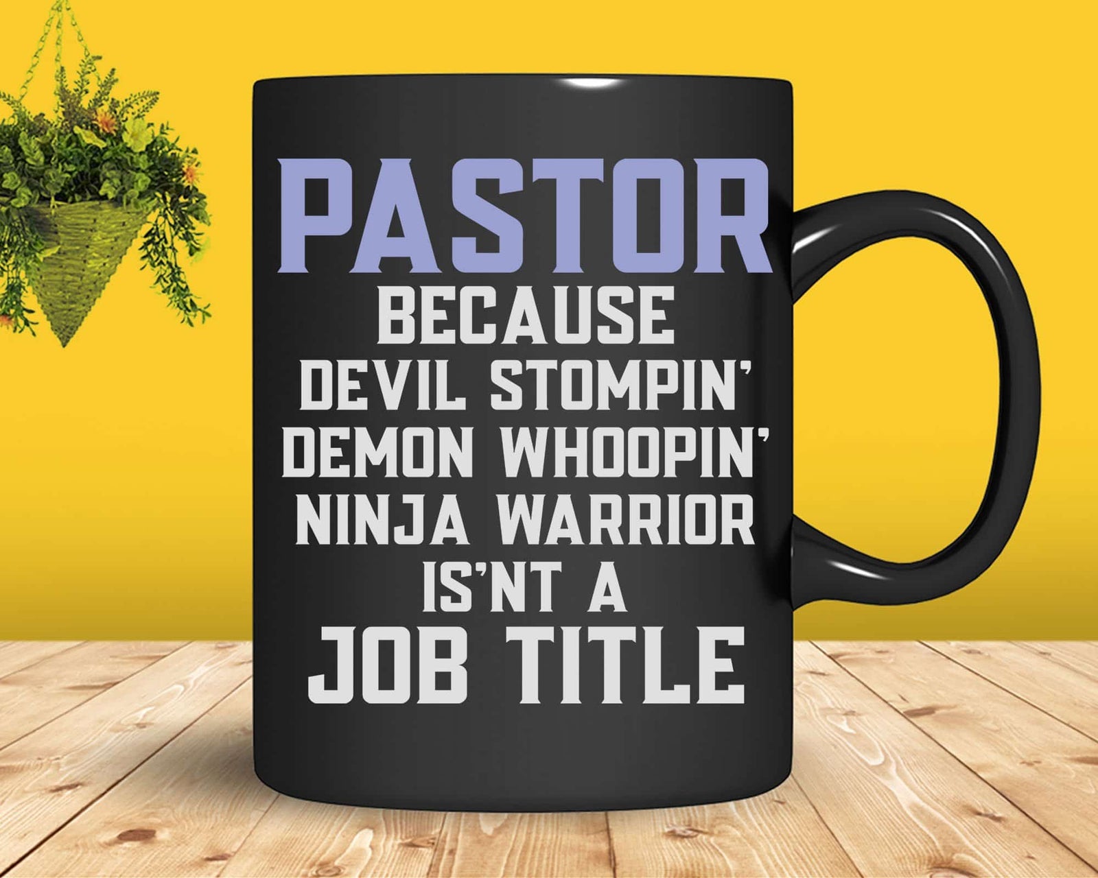 Pastor Because Devil Stompin Ninja Warrior Isn't A Job Svg Png Files ...