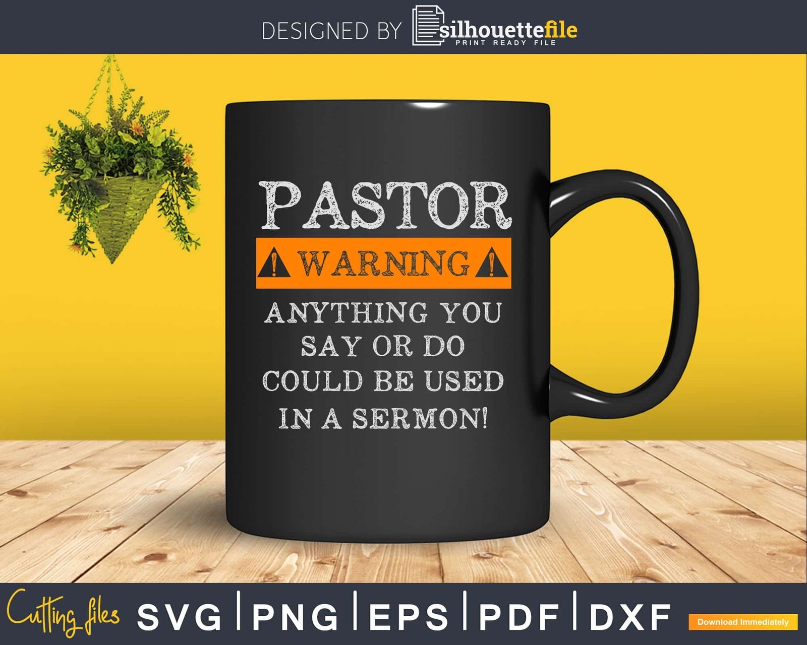 Pastor Warning I Might Put You In A Sermon svg png dxf printable file ...