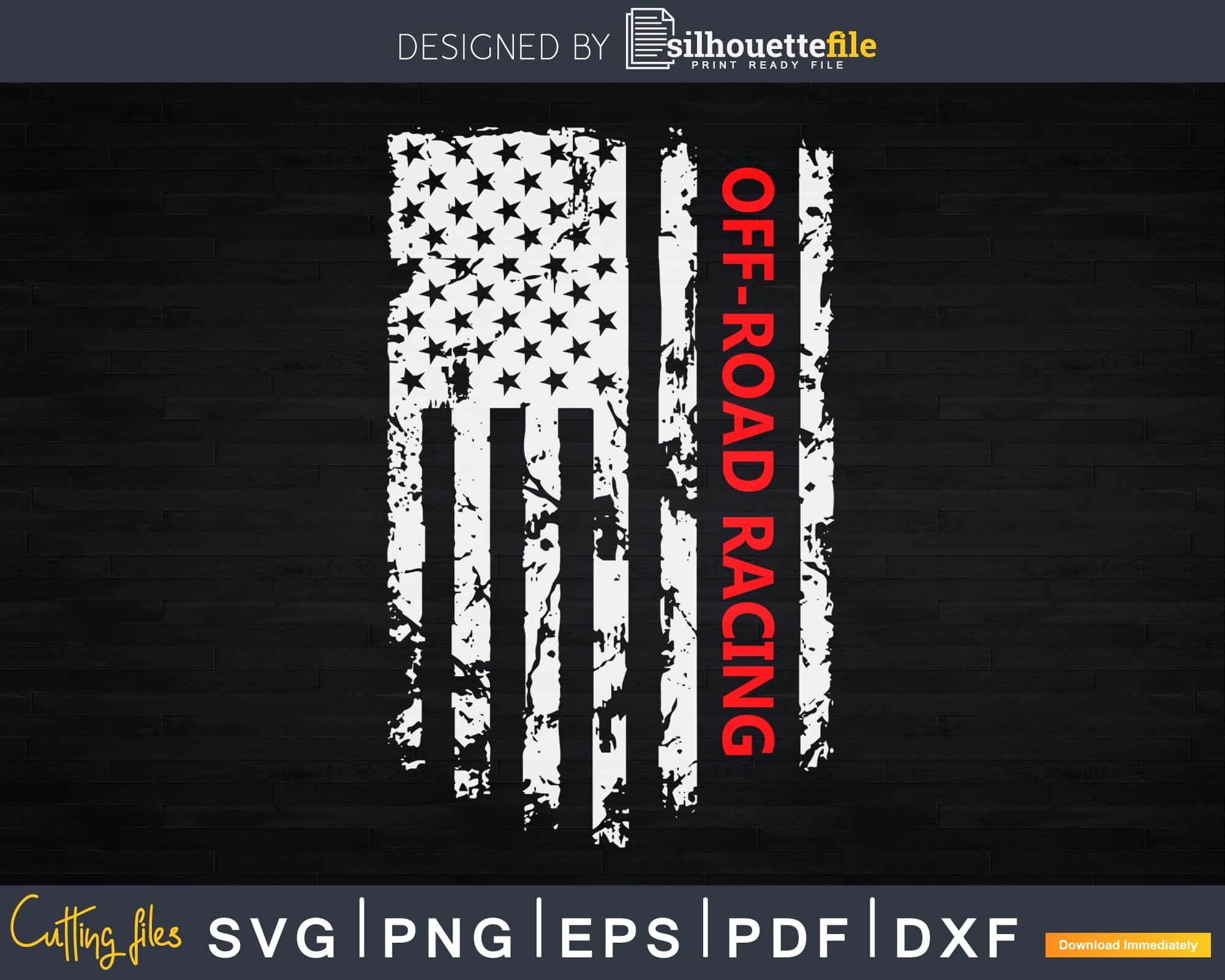 Patriotic Off Road Racing USA Flag Off Road Svg Cricut Cut File ...