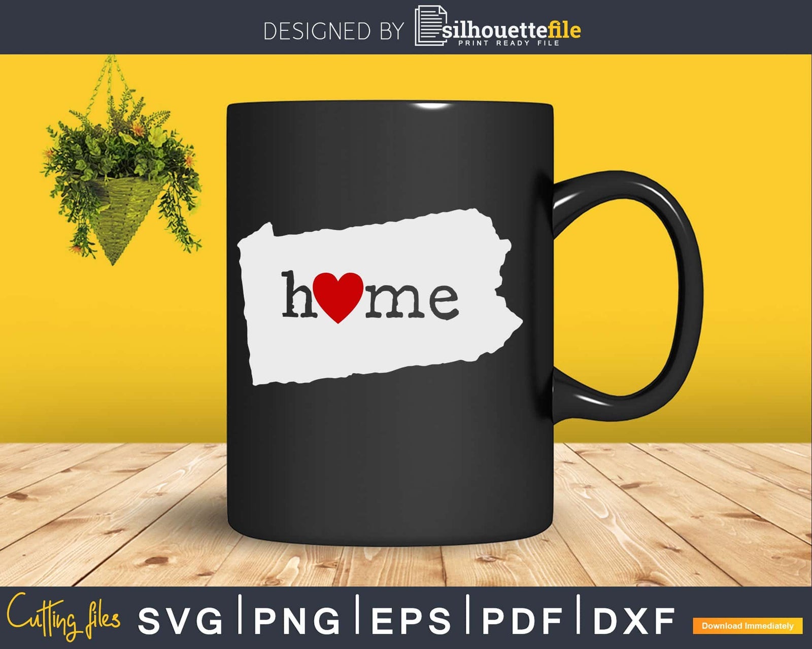 Pennsylvania PA Home Heart Native Map svg cricut digital files ...