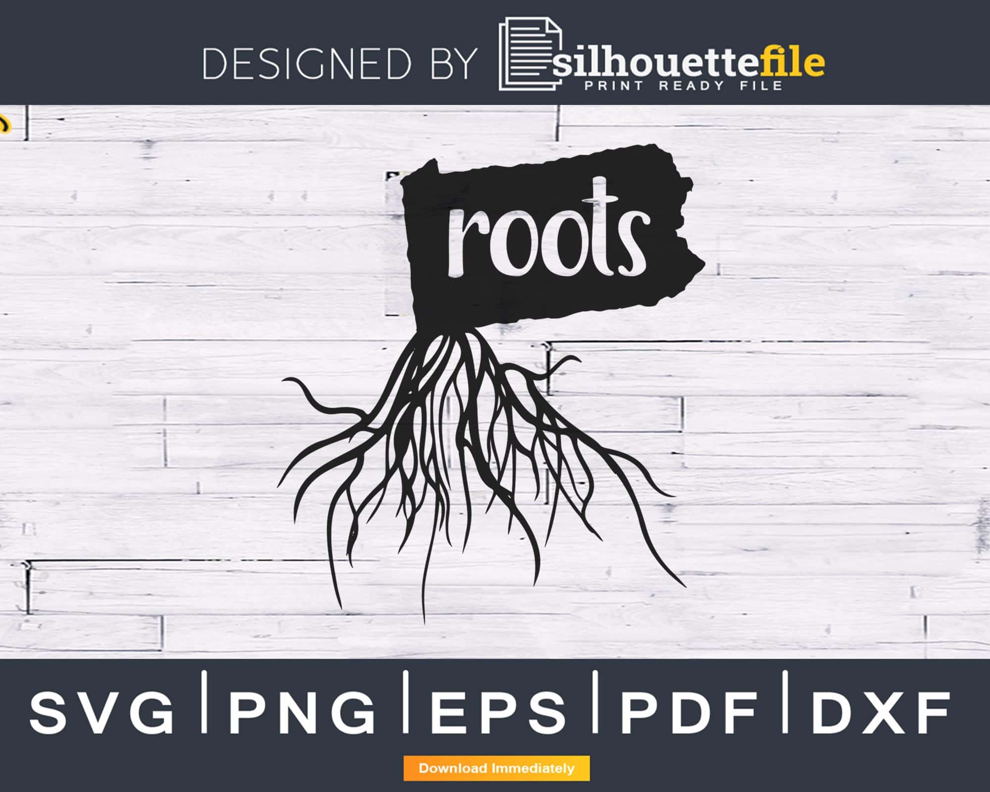 Pennsylvania PA Roots Home Native Map svg cricut cut | Silhouettefile