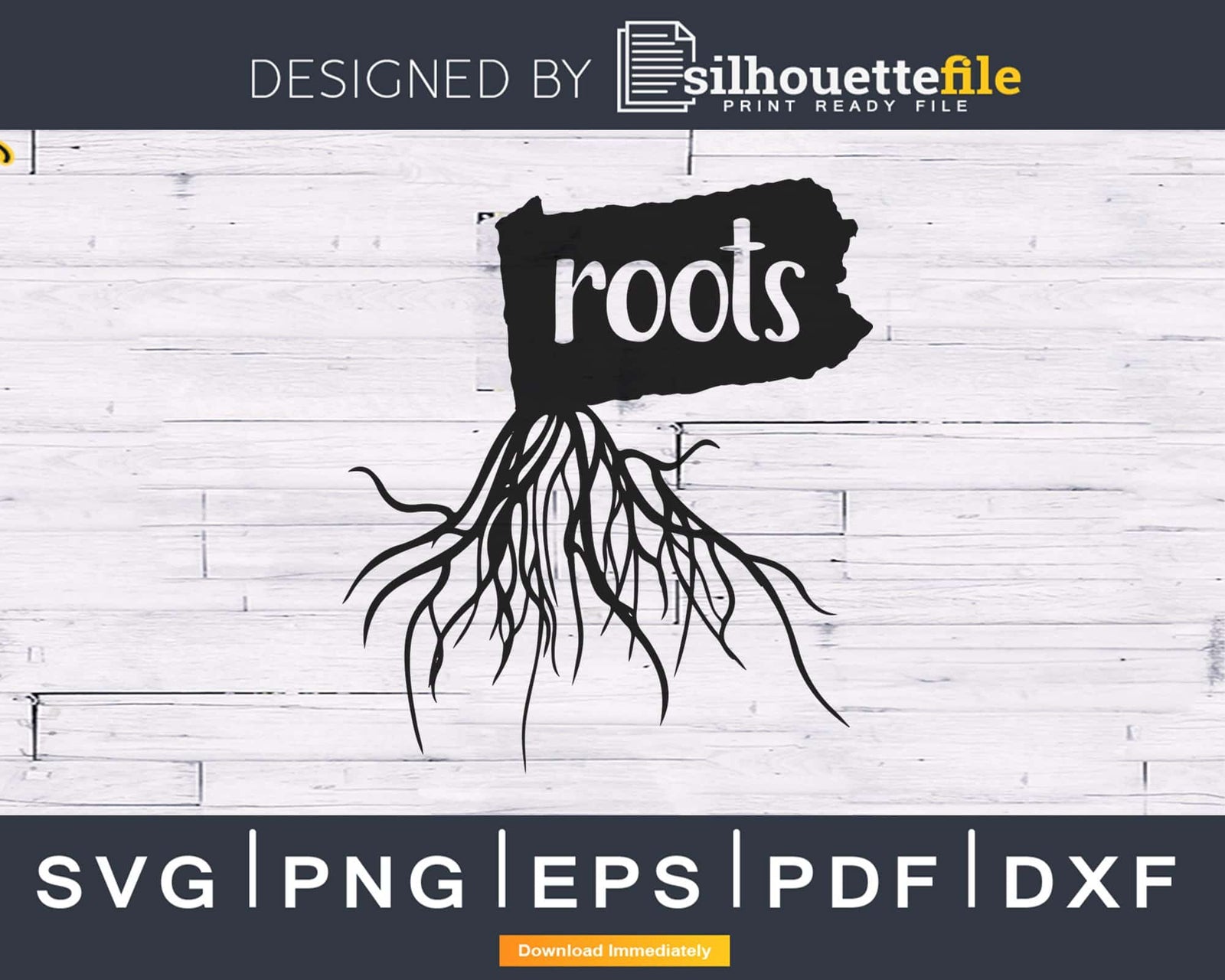 Pennsylvania PA Roots Home Native Map svg cricut cut | Silhouettefile