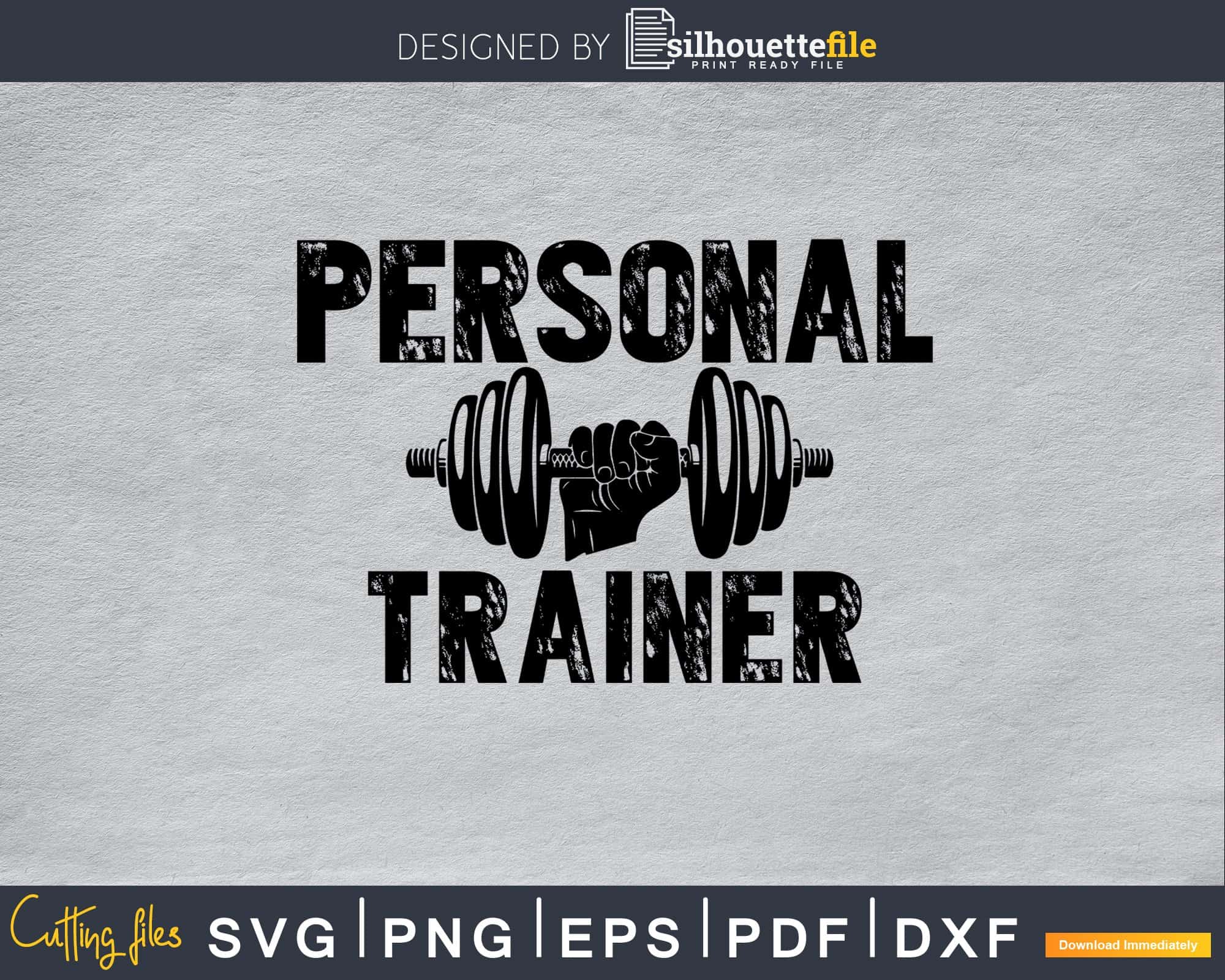 Personal Trainer Svg Cutting Files | Silhouettefile