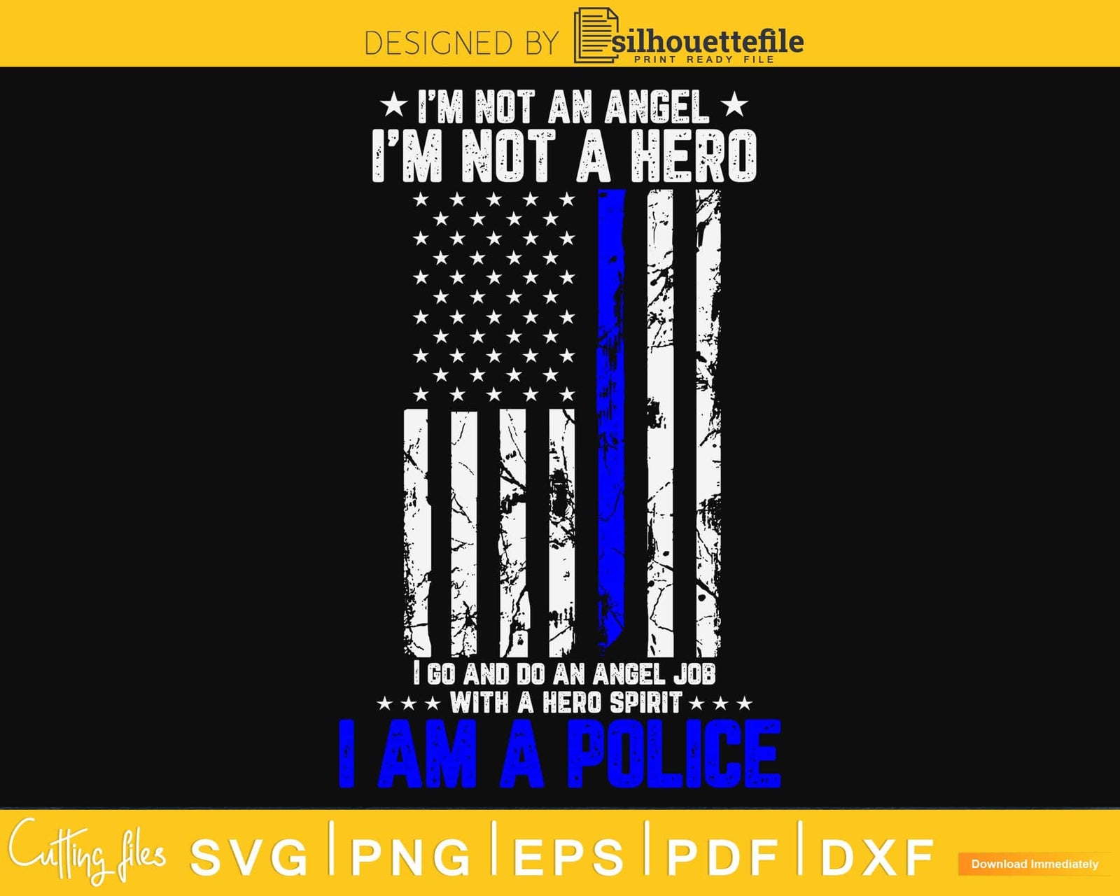 Police Hero cricut svg craft printable cut file for cutting ...