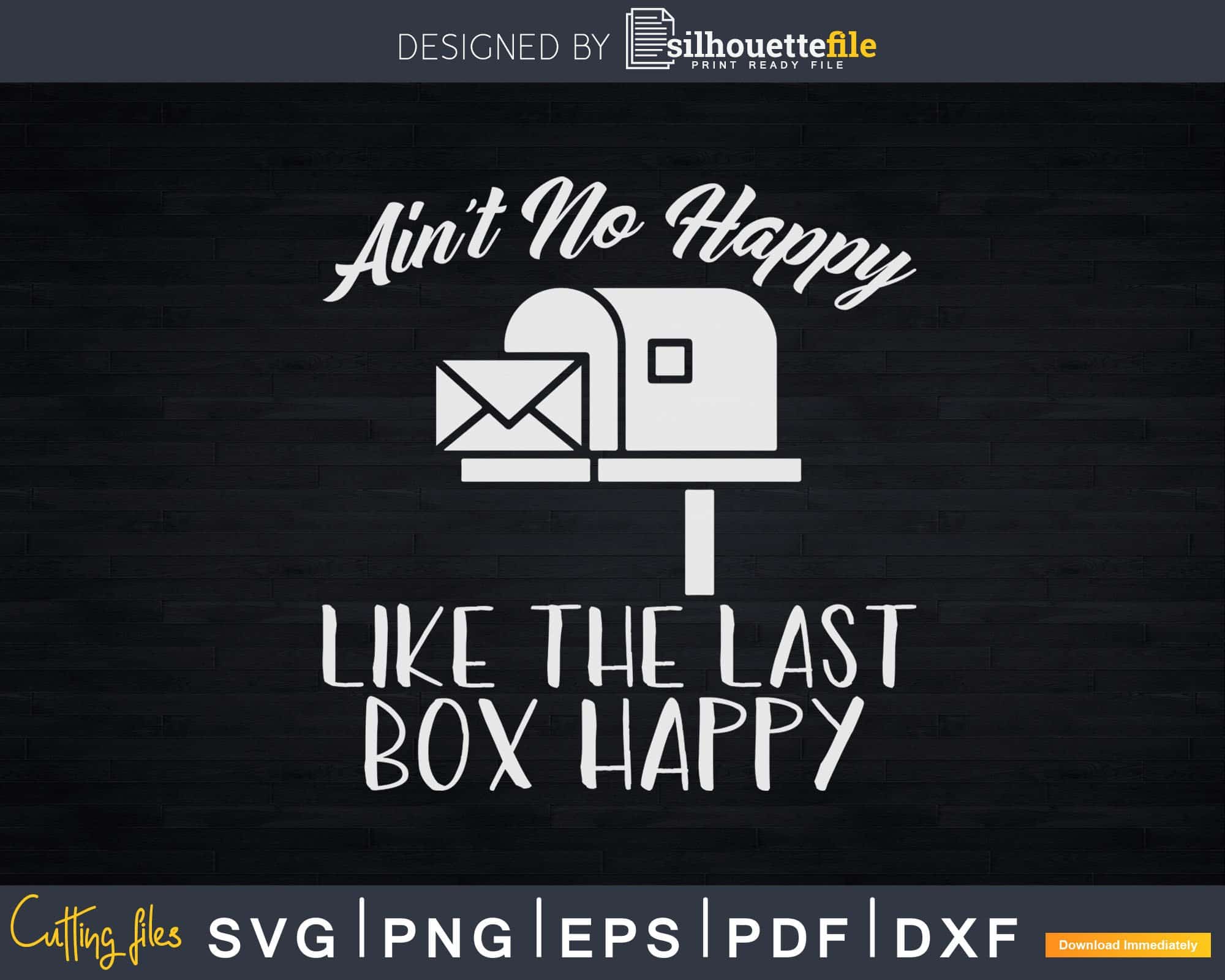 Postman Mailman Postal Worker Funny Mail Carrier Svg Dxf Cut ...