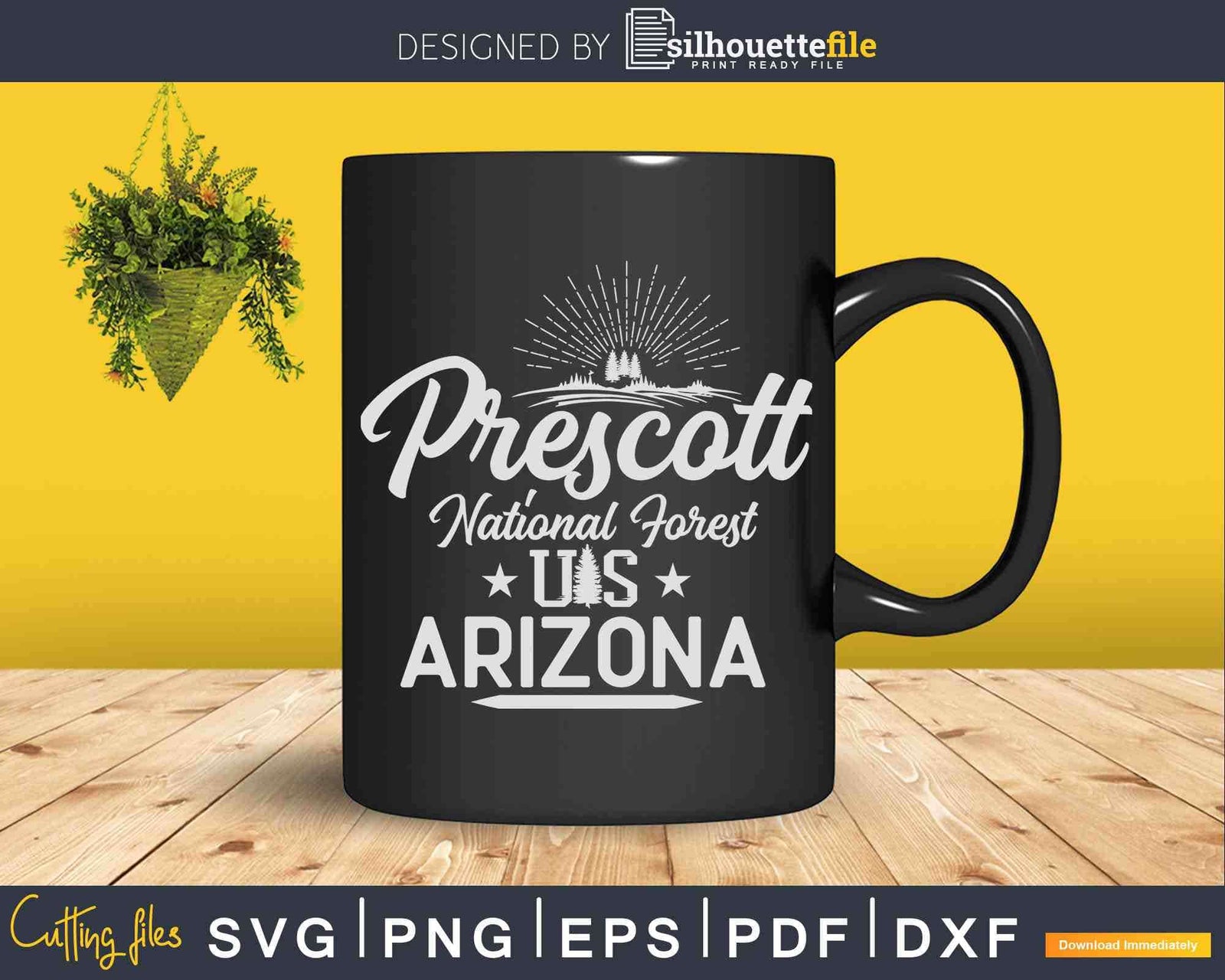 Prescott National Forest Arizona Svg Cricut Files | Silhouettefile