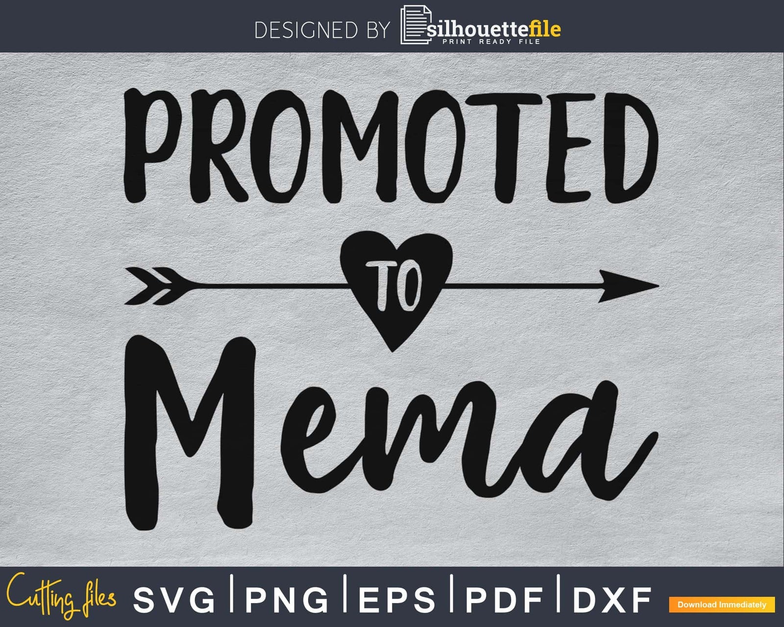 Promoted To Mema SVG PNG Cutting print-ready file | Silhouettefile