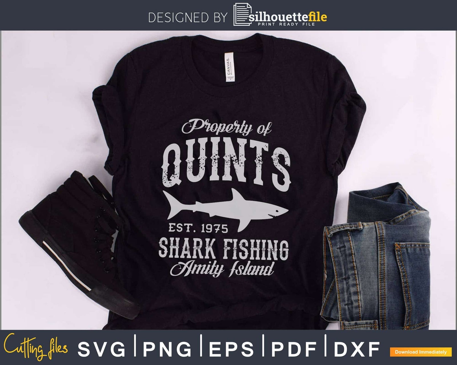 Property of Quints Shark Fishing Amity Island svg printable ...