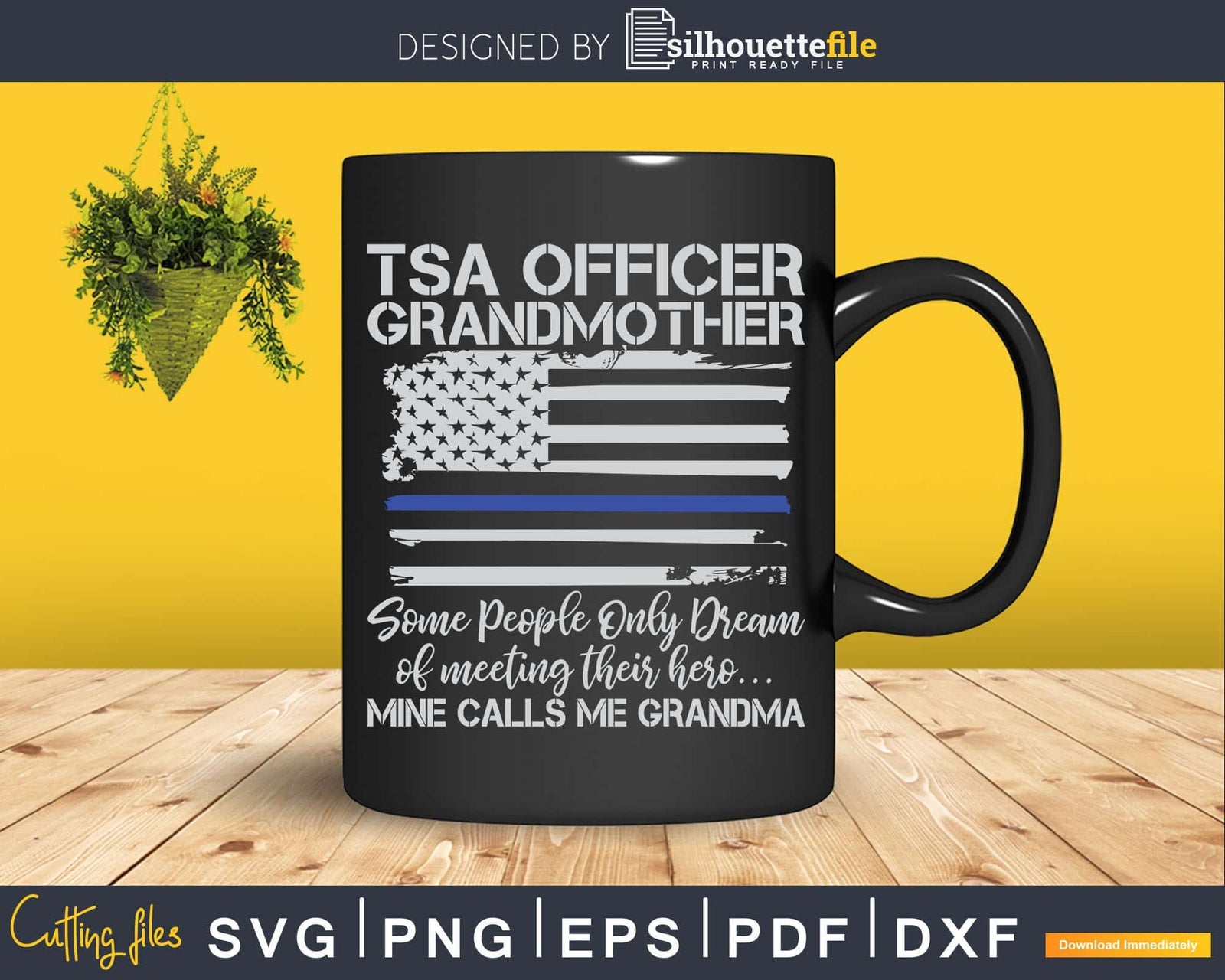 Proud TSA Officer Grandmother Patriotic Grandma Flag Svg Files ...