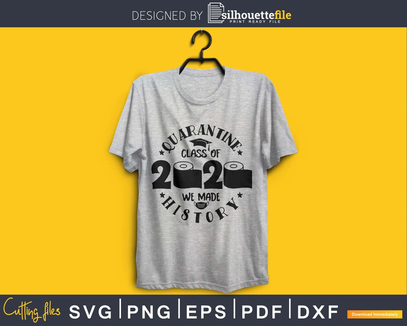 Quarantine Class of 2020 Graduation svg cricut digital files ...