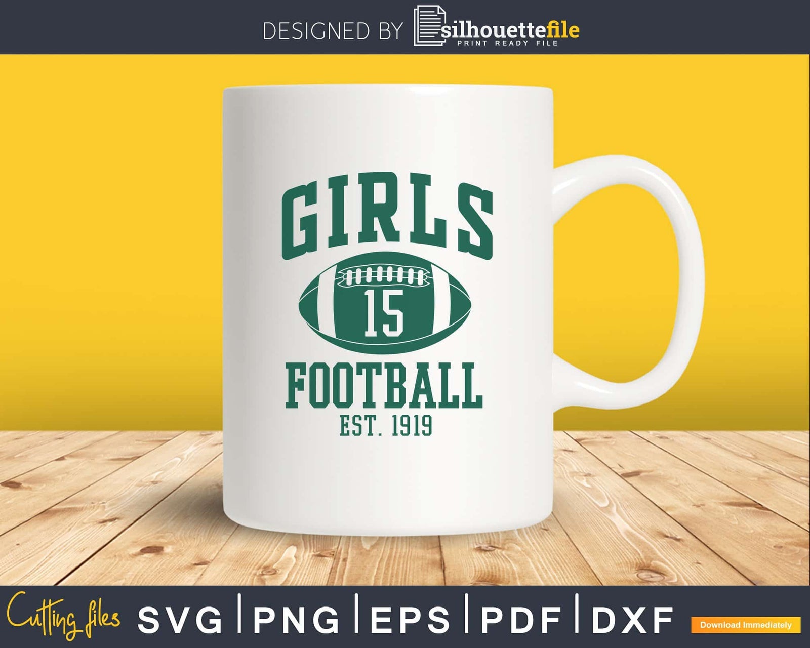 Rachel Green Girls Football svg png dxf digital download | Silhouettefile