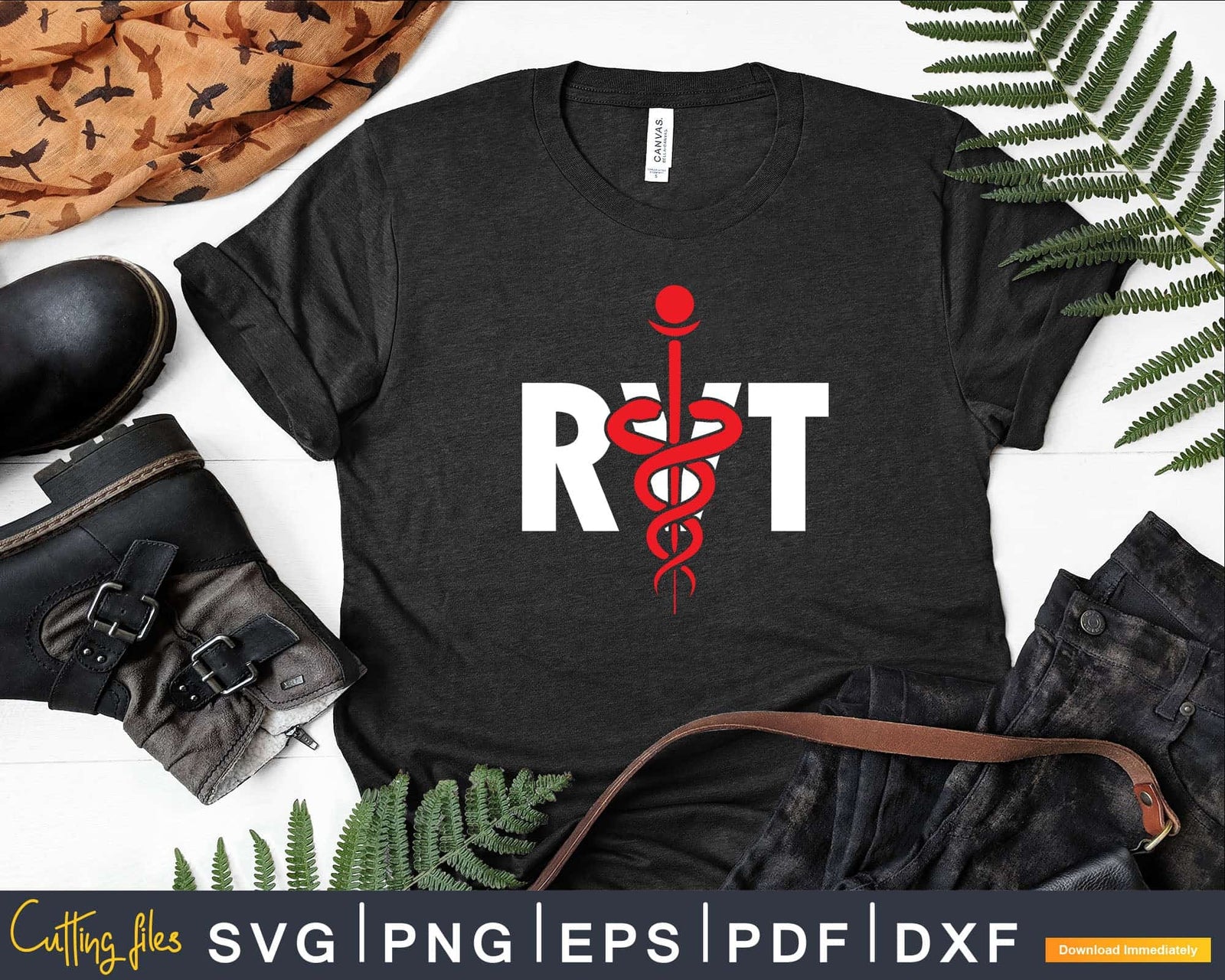 Registered Vet Tech Veterinary Medicine RVT Uniform Svg Print Files ...