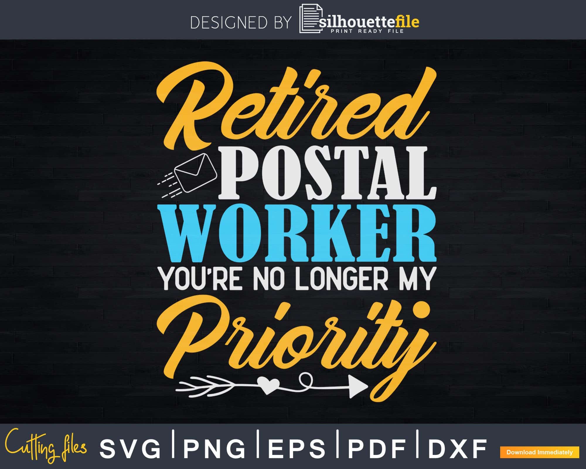 Retired Postal Worker Mailman Mail Carrier Svg Dxf Cut Files ...