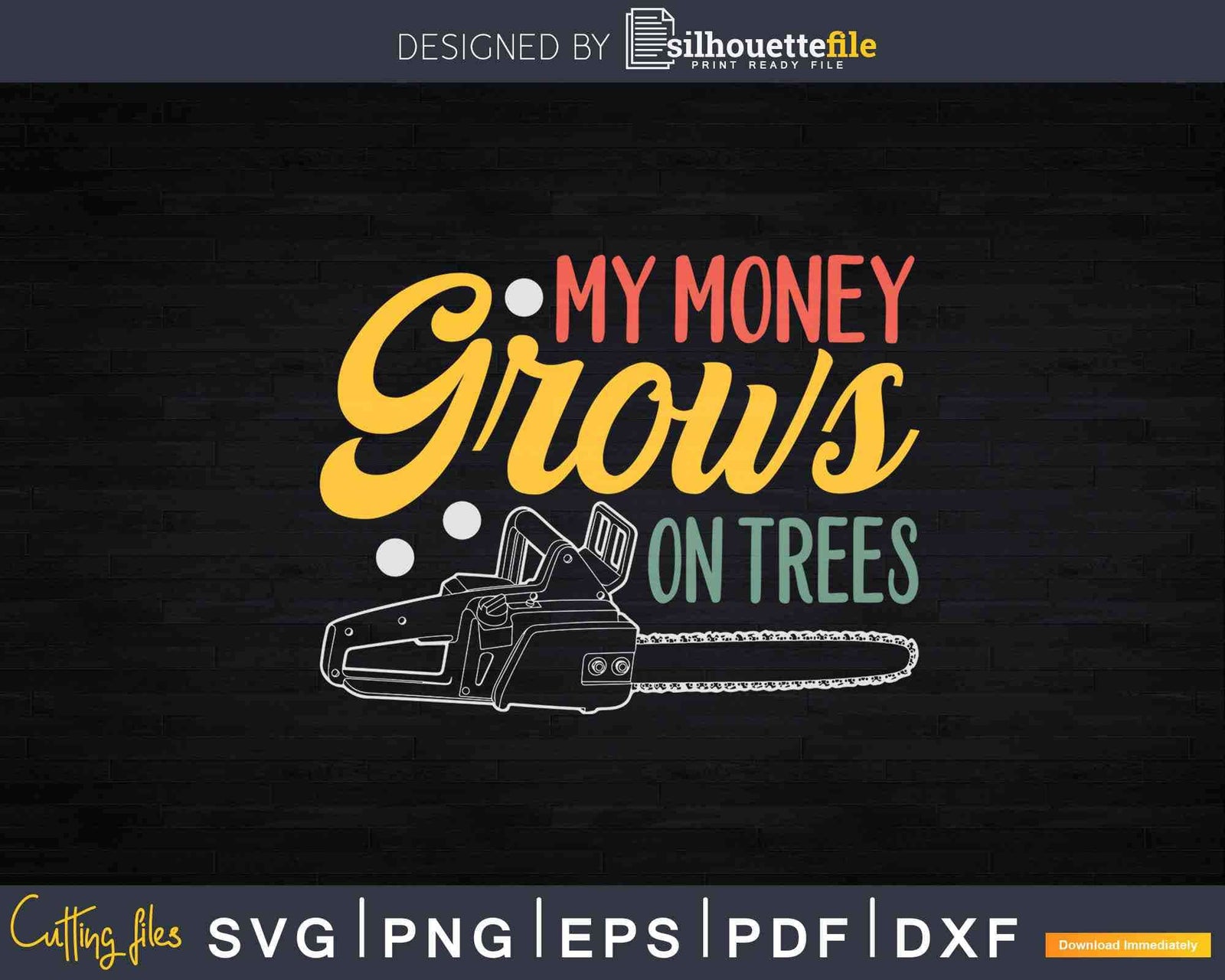 Retro Funny Logger Vintage Arborist Svg Cricut Files | Silhouettefile
