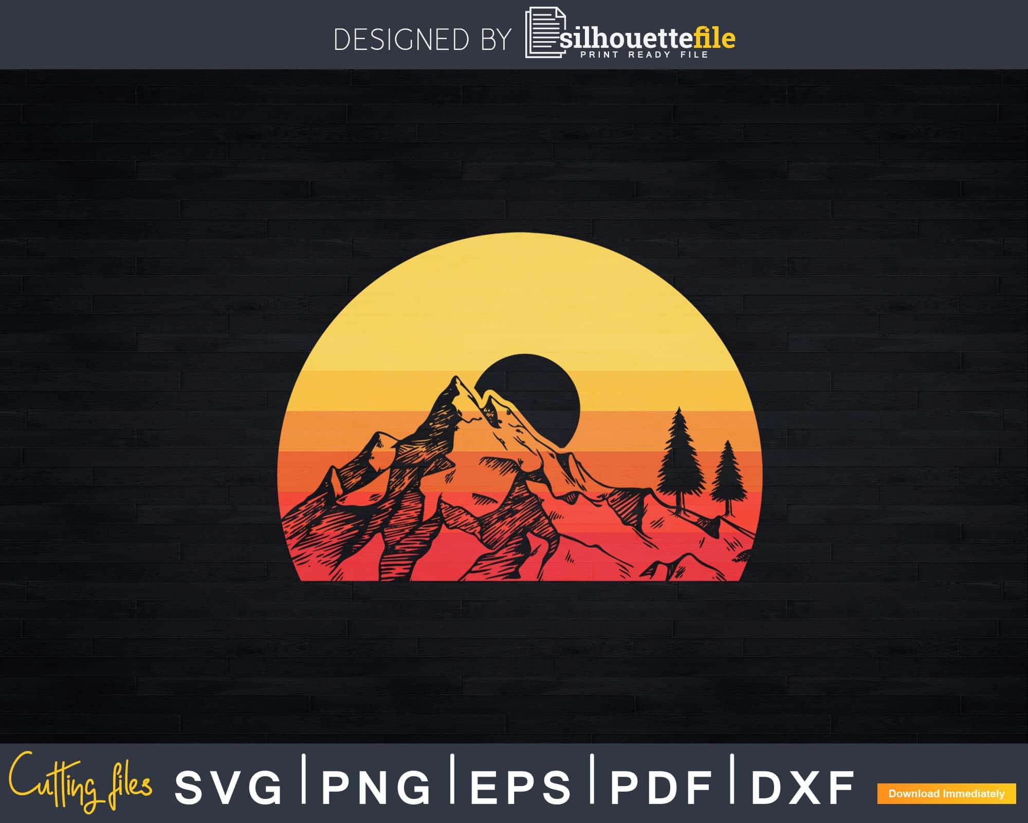 Retro Vintage I Love Peeing Outside Hiking Svg Dxf Cut Files ...