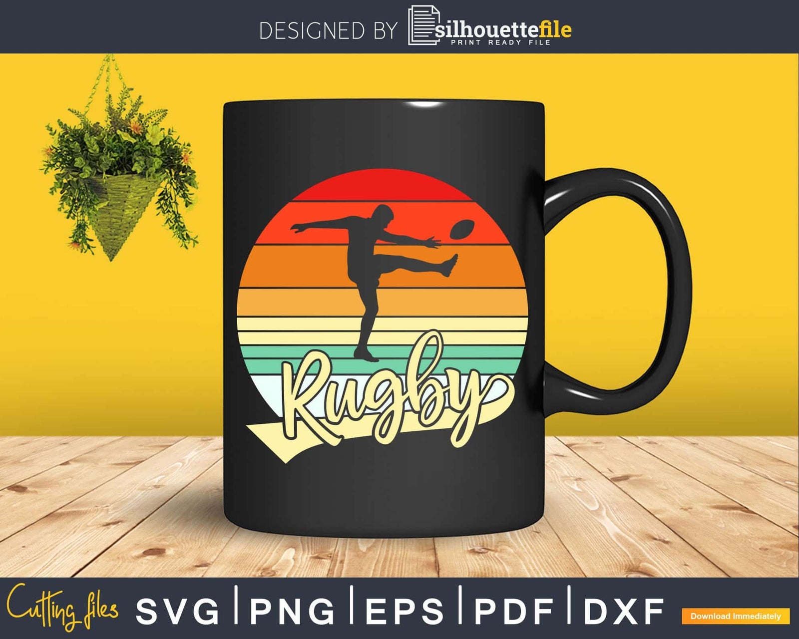 Rugby Vintage Rugger Rugby Player Game Sports Svg Cut Files ...