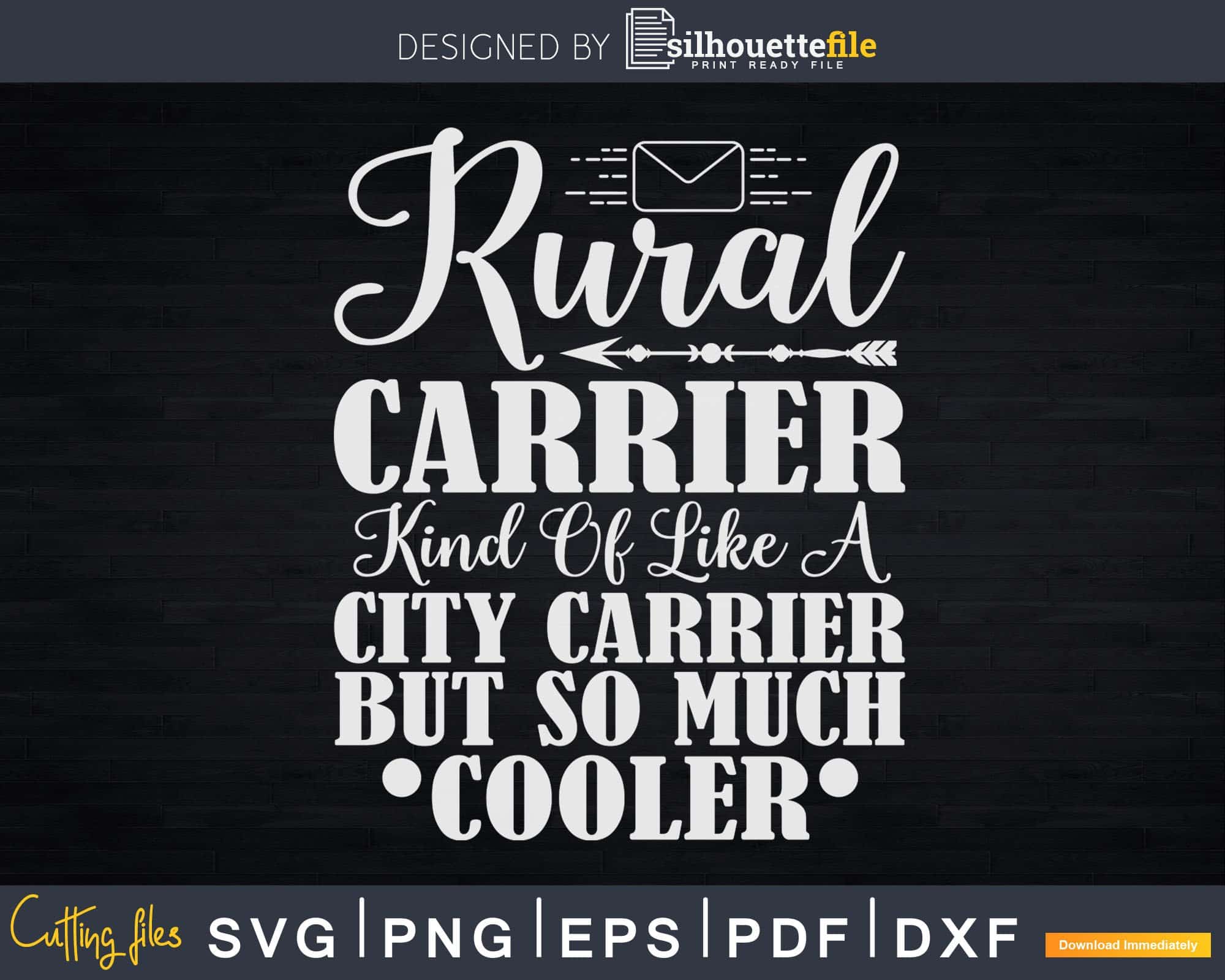 Rural Carrier Shirt Post Office Svg Dxf Cut Files | Silhouettefile