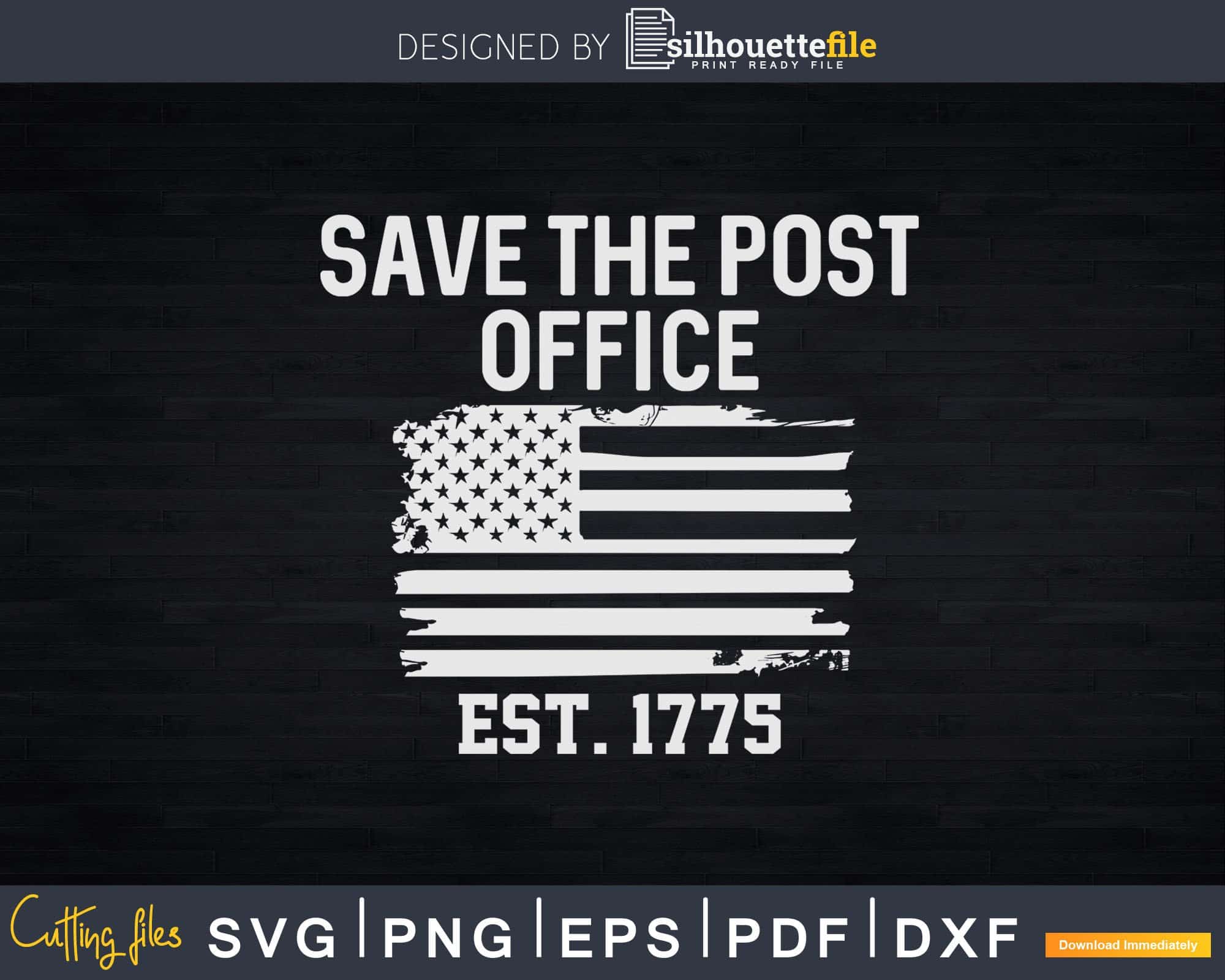 Save The Post Office Support The Usps Us Flag Svg Cut Files ...