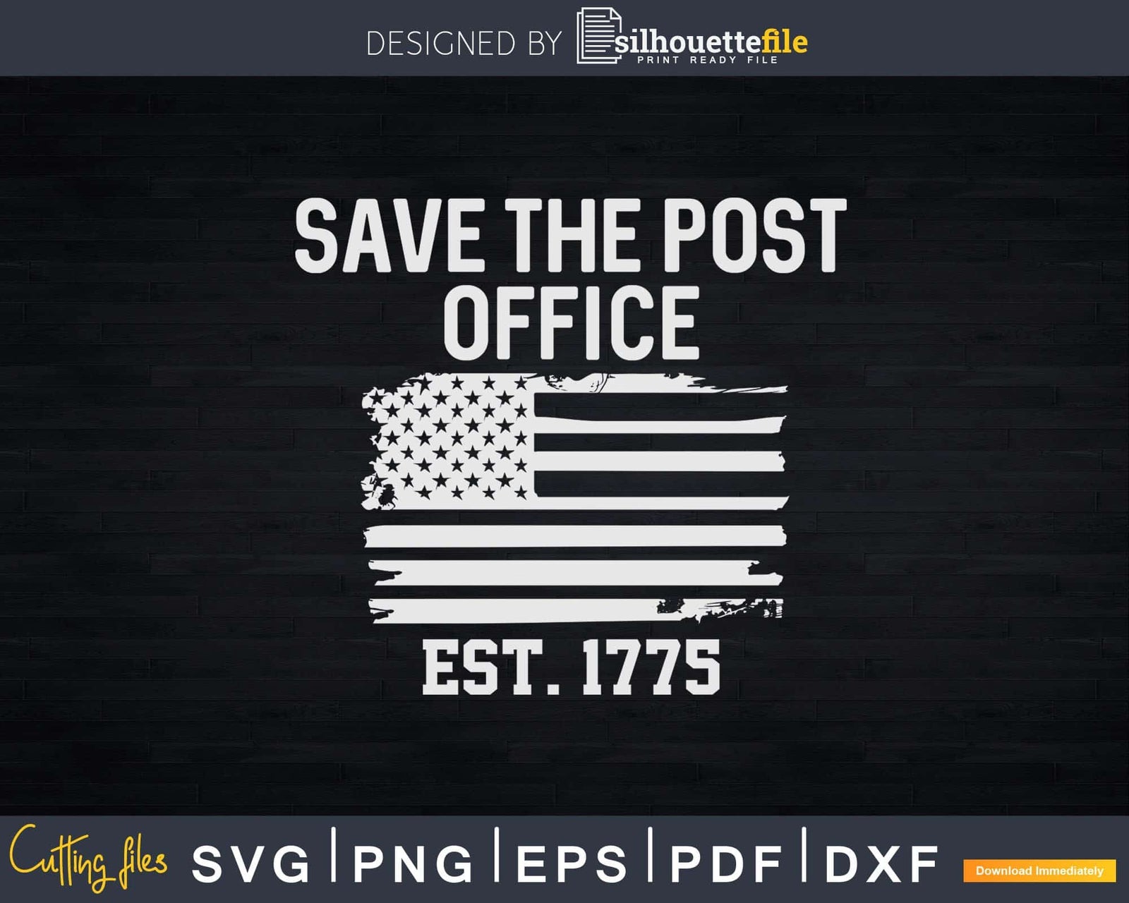 Save The Post Office Support The Usps Us Flag Svg Cut Files ...