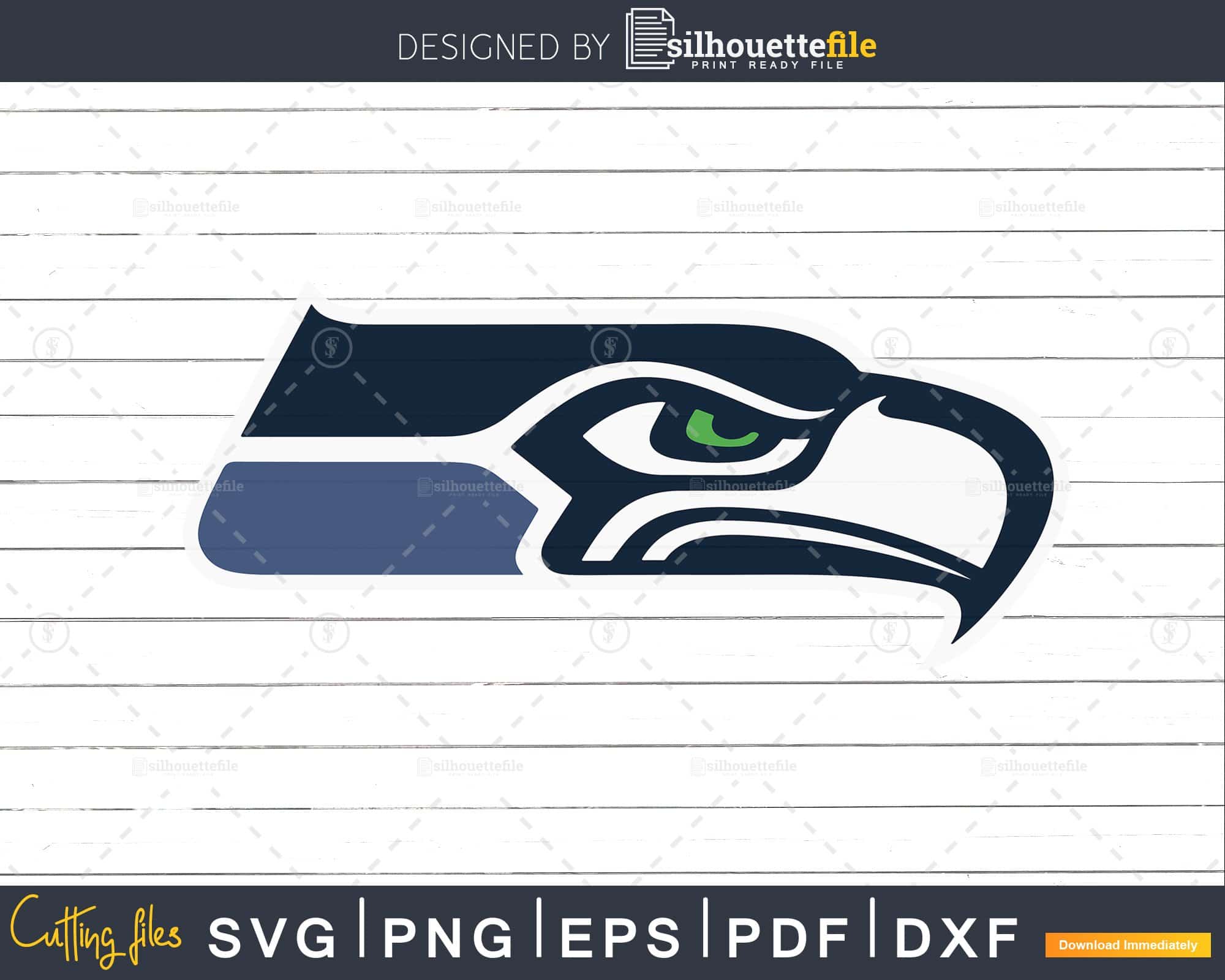 Seahawks logo SVG PNG eps dxf pdf cricut silhouette cut file ...