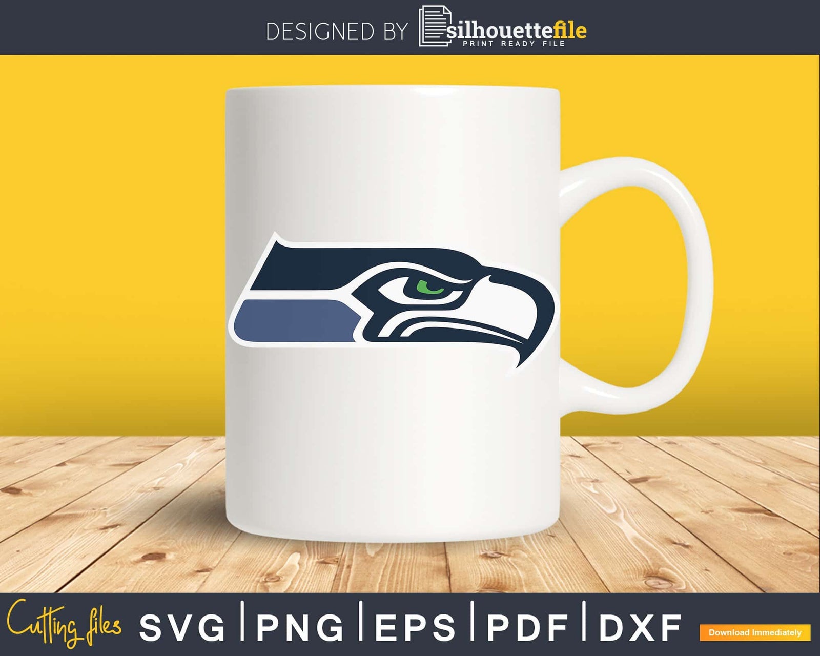 Seahawks logo SVG PNG eps dxf pdf cricut silhouette cut file ...