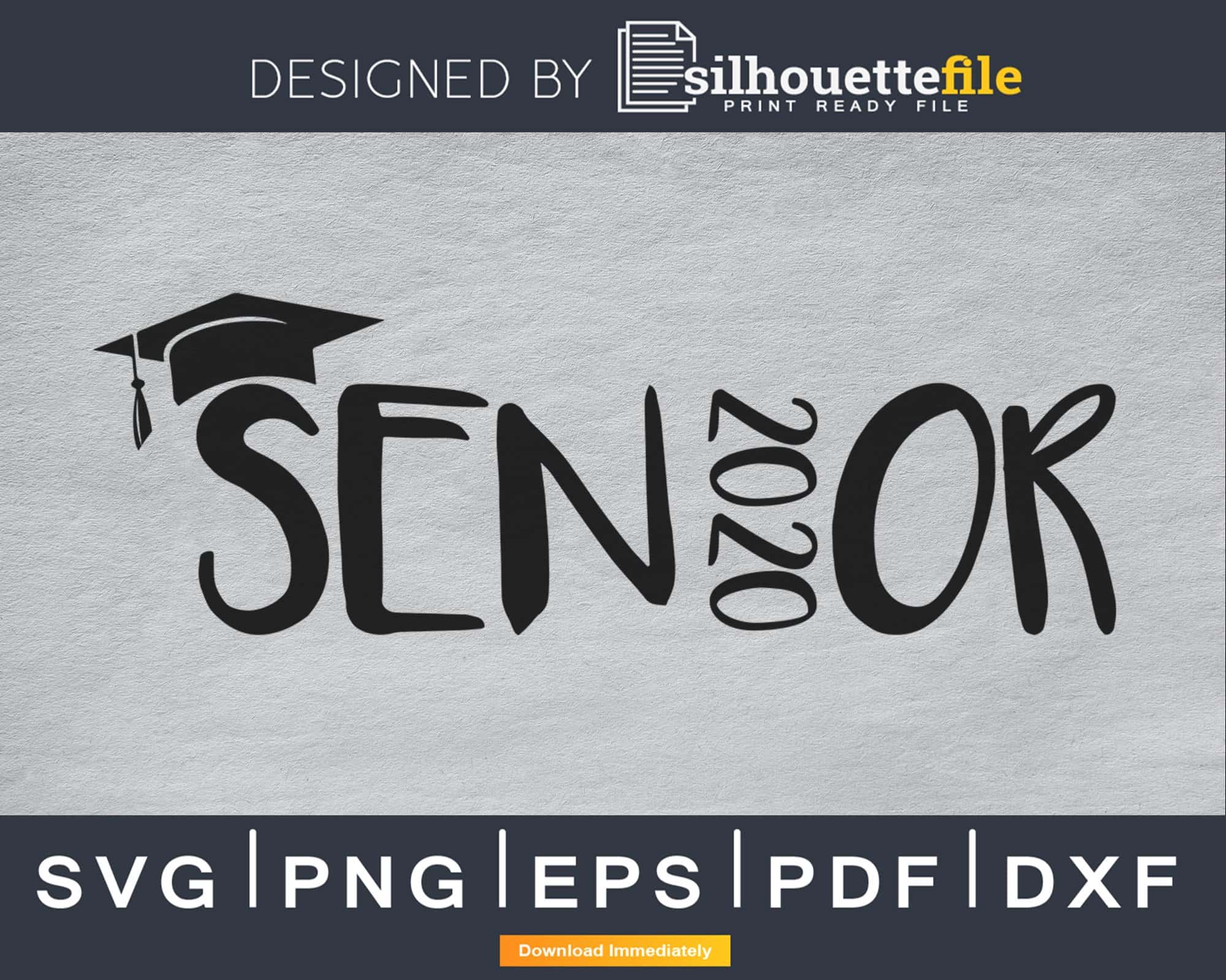senior 2020 Graduation svg cricut silhouette files | SilhouetteFile