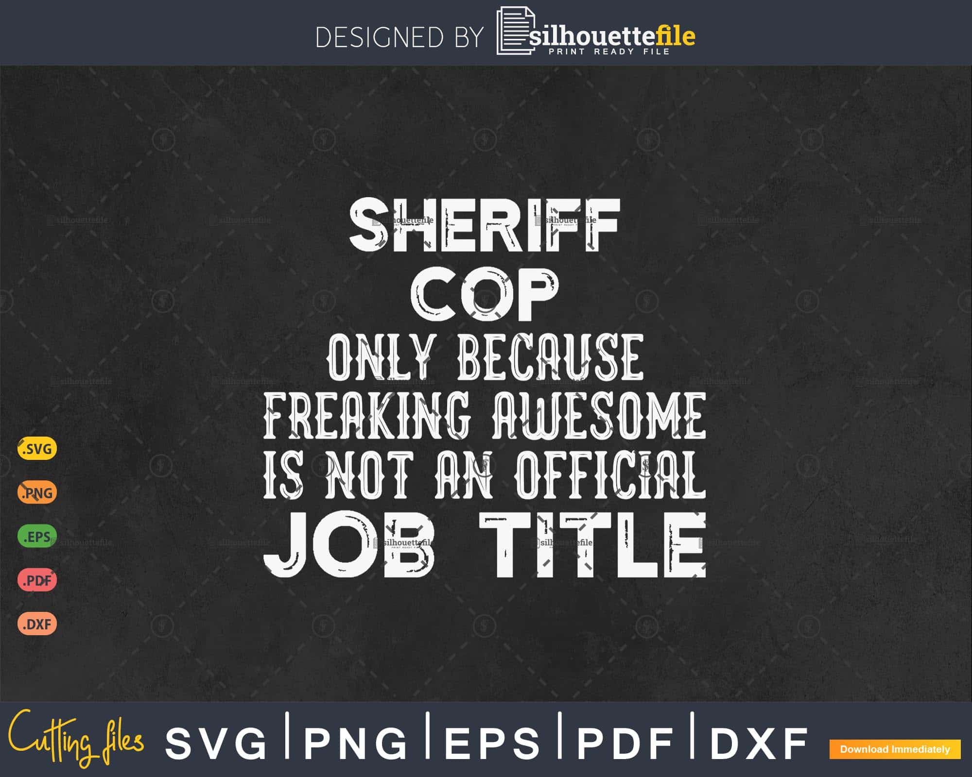 Sheriff Cop Battalion Sheriff Cop Gift Svg Png Cricut Files ...